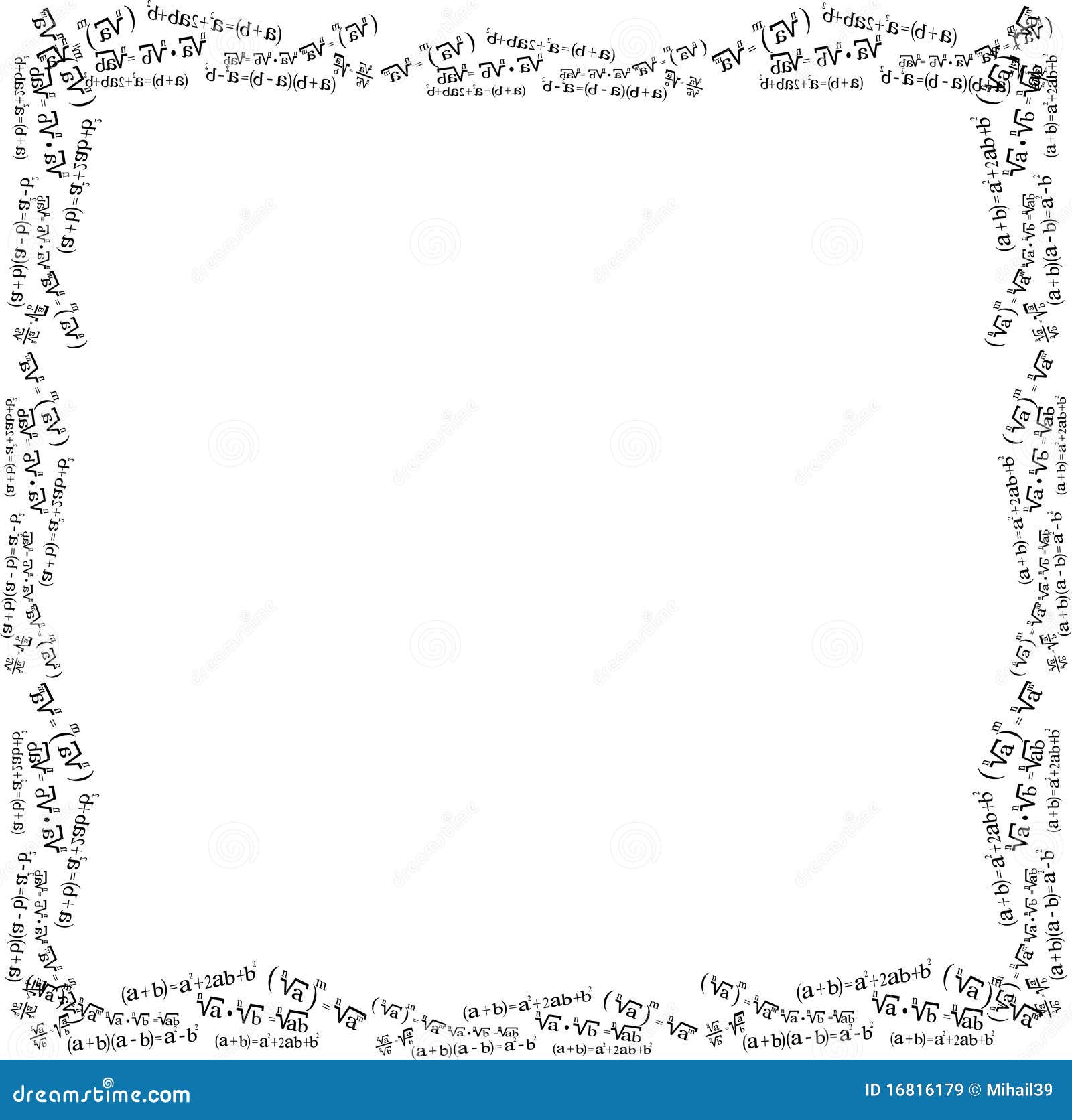 Marco, Fórmulas Matemáticas Imágenes de archivo libres de regalías ...