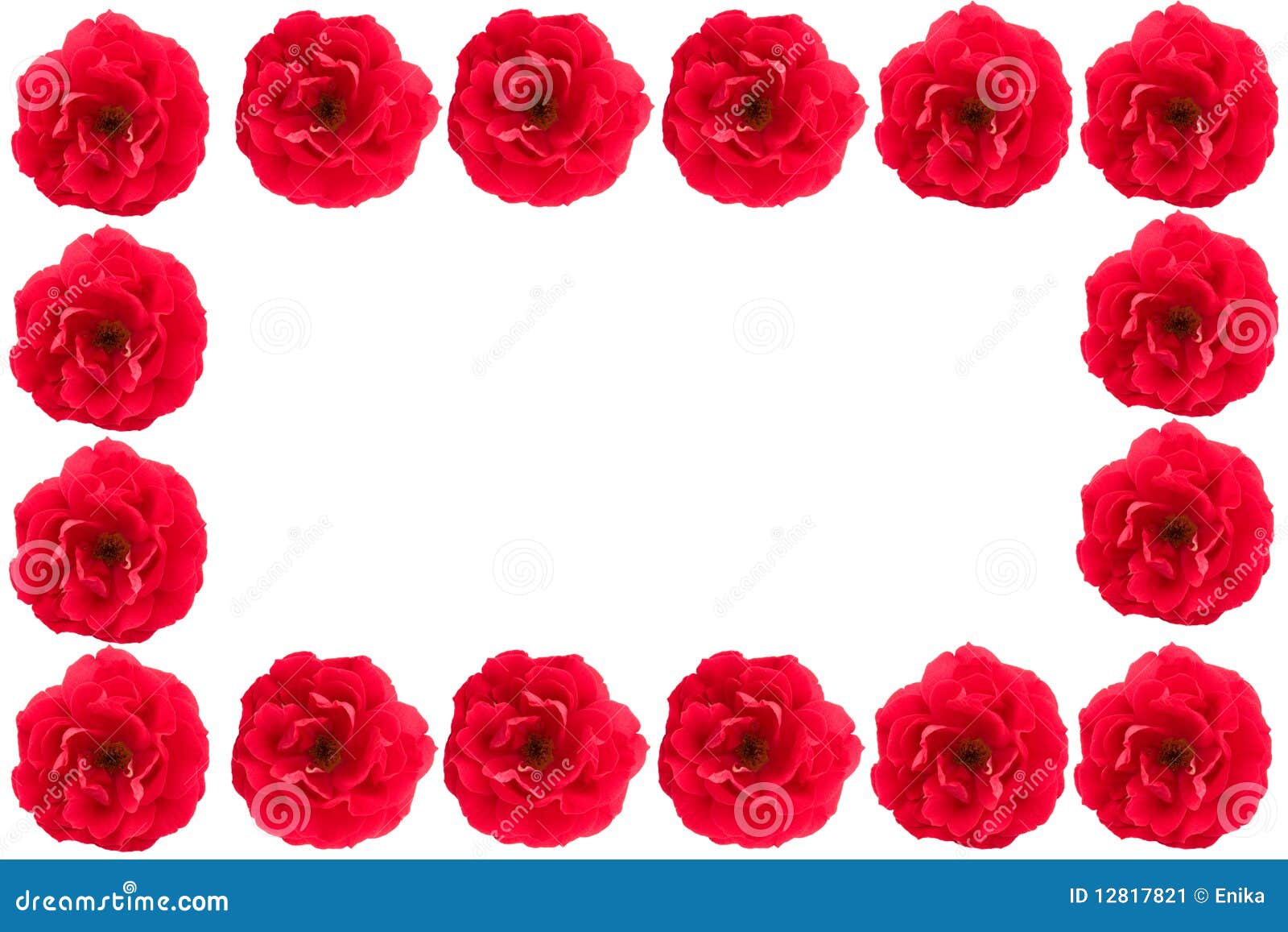 Marco Hermoso De Rosas Rojas Imagen de archivo - Imagen de marco ...