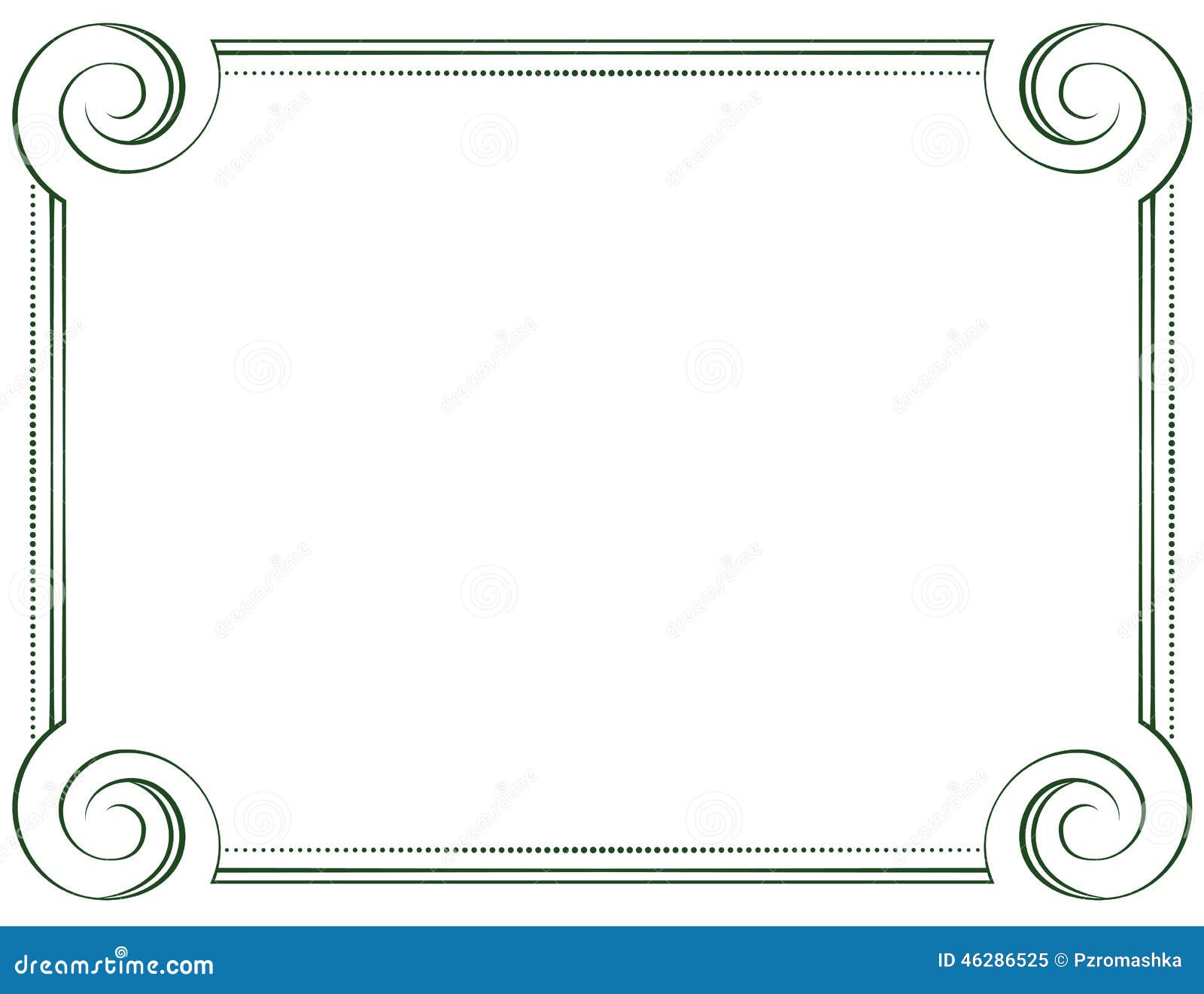 Marco Horizontal Del Vector Ilustración del Vector - Ilustración de ...