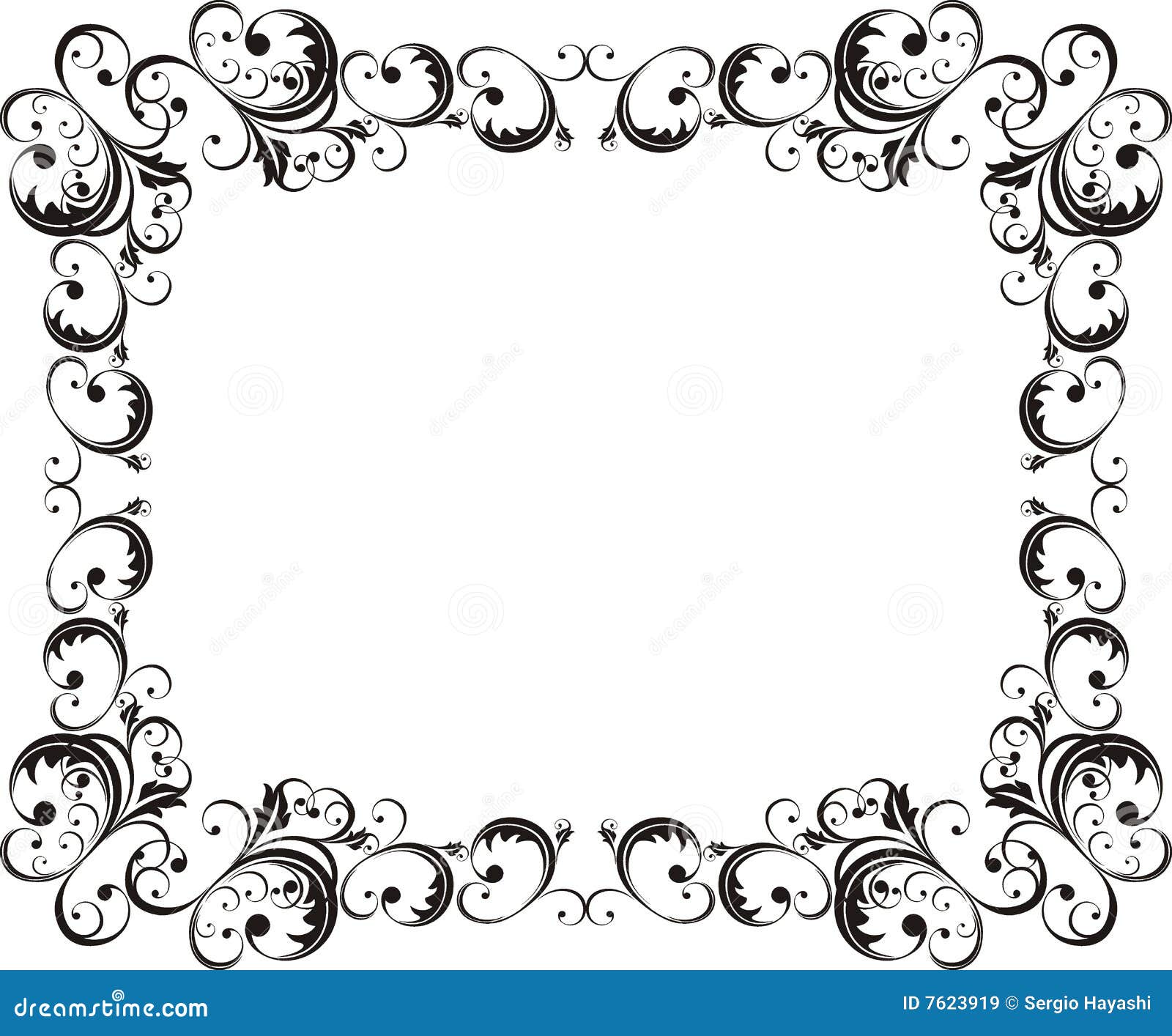 Marco horizontal elegante ilustración del vector. Ilustración de ...