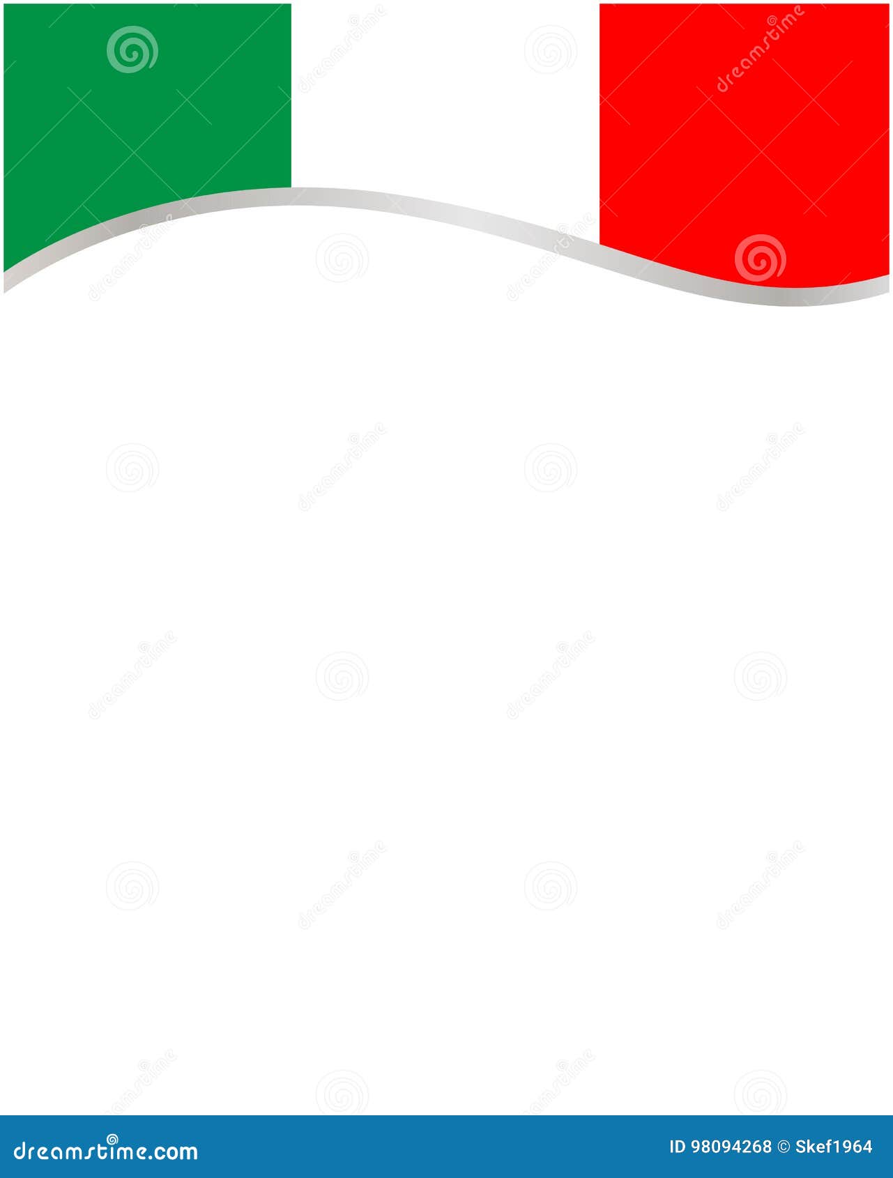 Marco Italiano De La Bandera Ilustración del Vector - Ilustración de ...