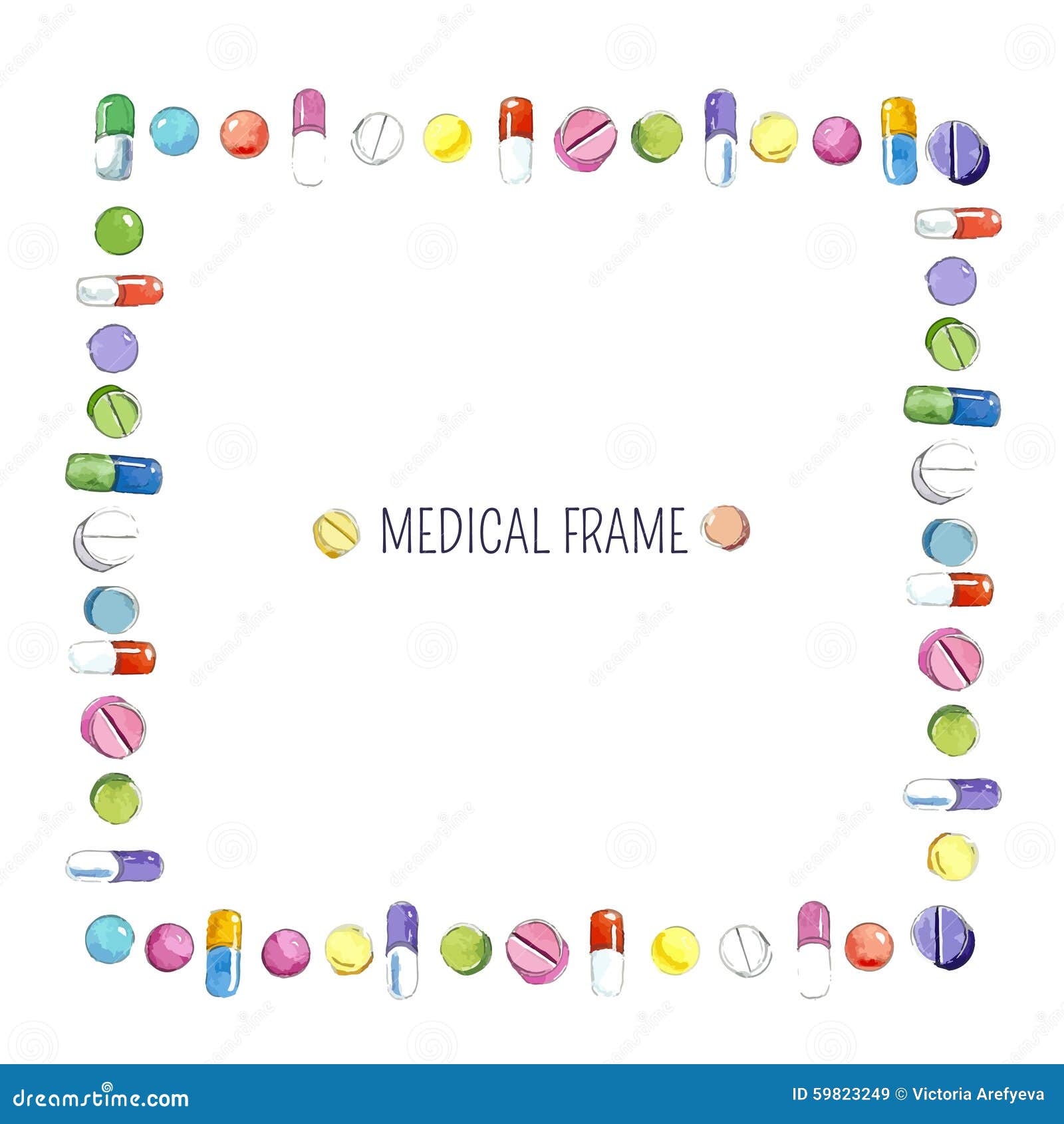 Marco médico ilustración del vector. Ilustración de sano - 59823249