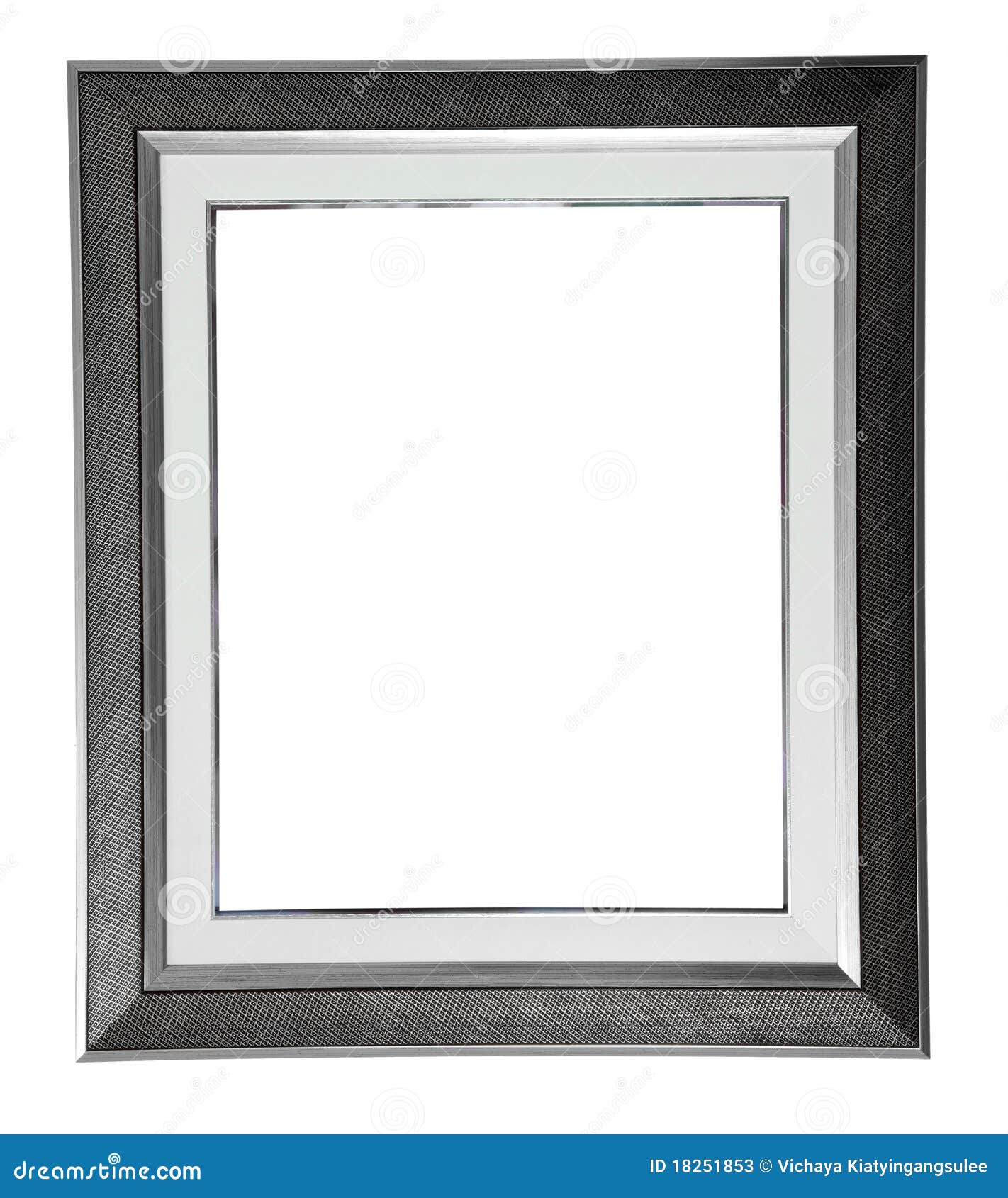 Marco moderno de plata imagen de archivo. Imagen de extracto - 18251853