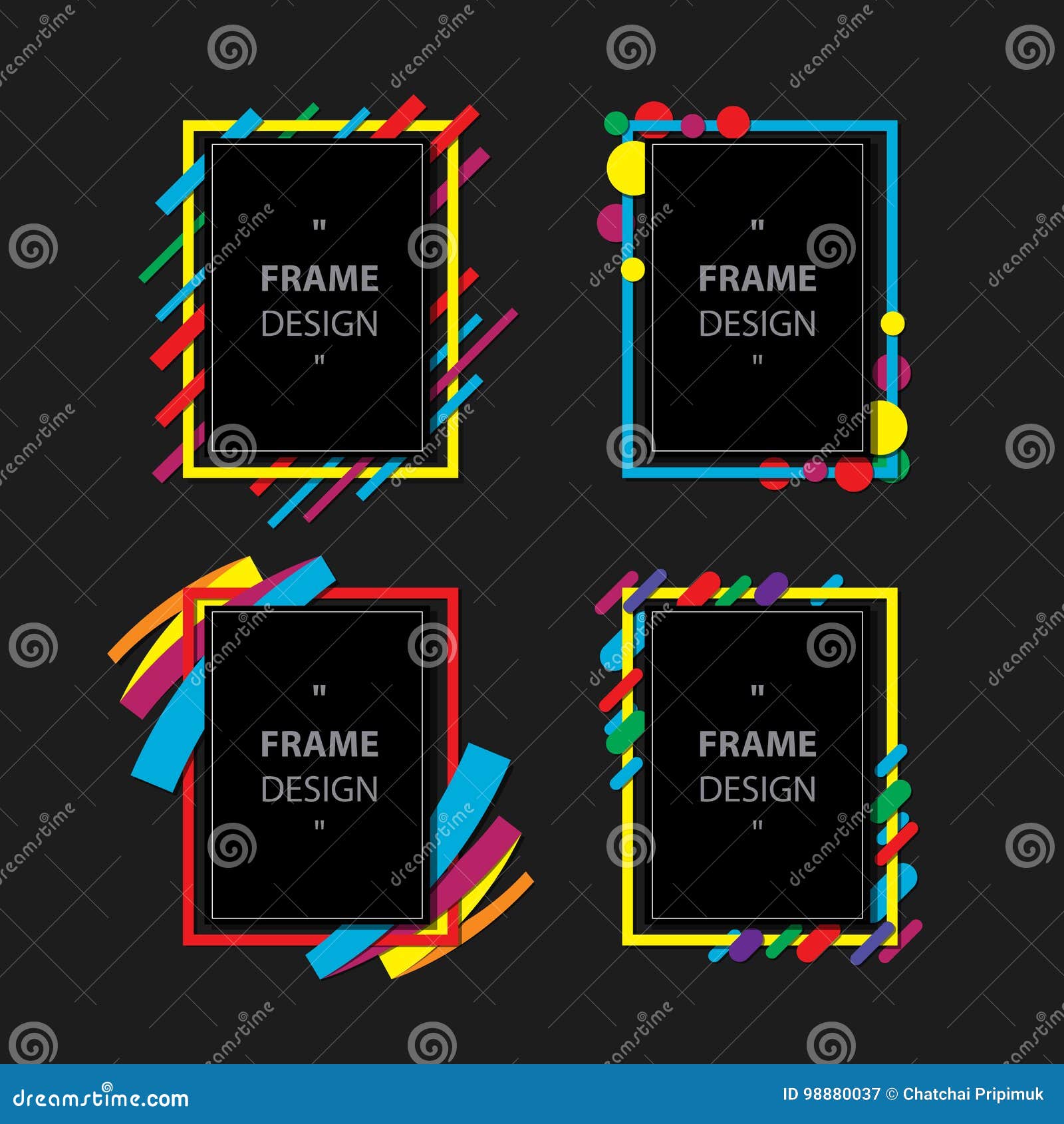 Marco moderno, vector ilustración del vector. Ilustración de vector ...