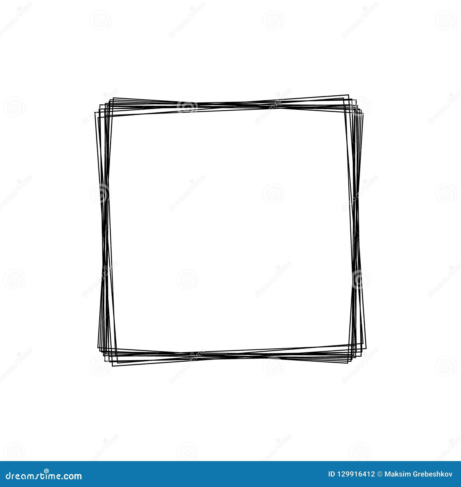 Marco Para El Texto Sobre El Fondo Blanco Stock de ilustración ...