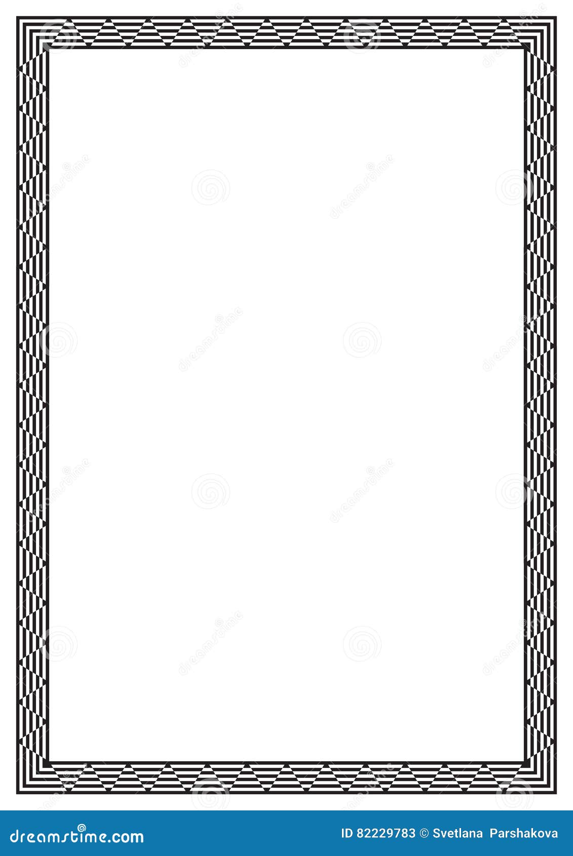 Marco rectangular negro ilustración del vector. Ilustración de marco ...