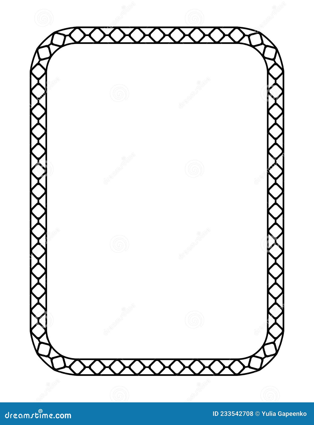 Marco Rectangular Negro. Formato A4. Ilustración Vectorial. Eps10 ...