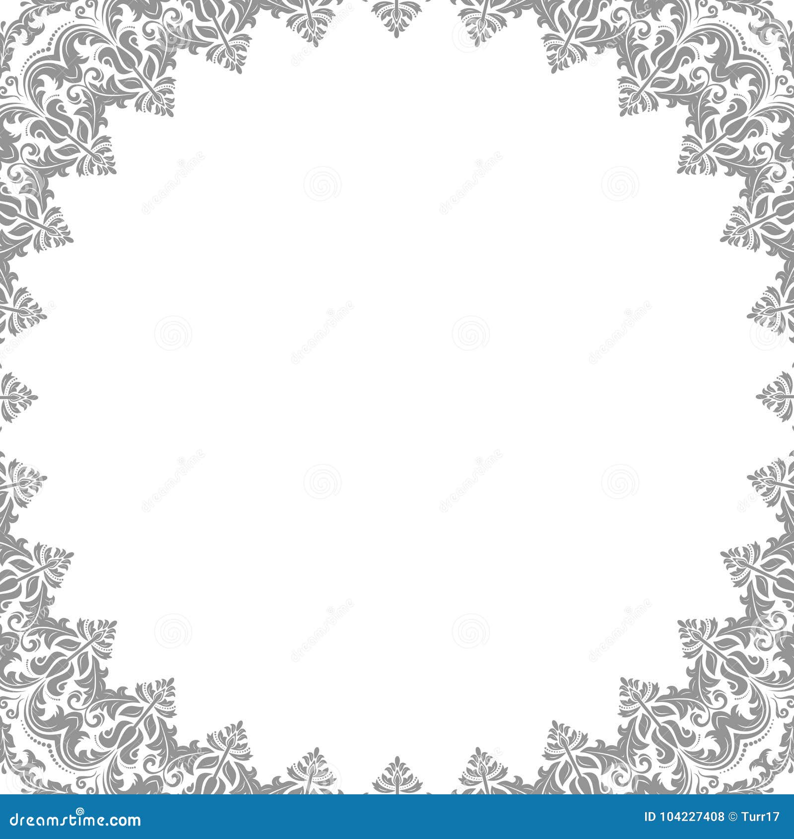 Marco Redondo Del Vector Moderno Floral Ilustración del Vector ...