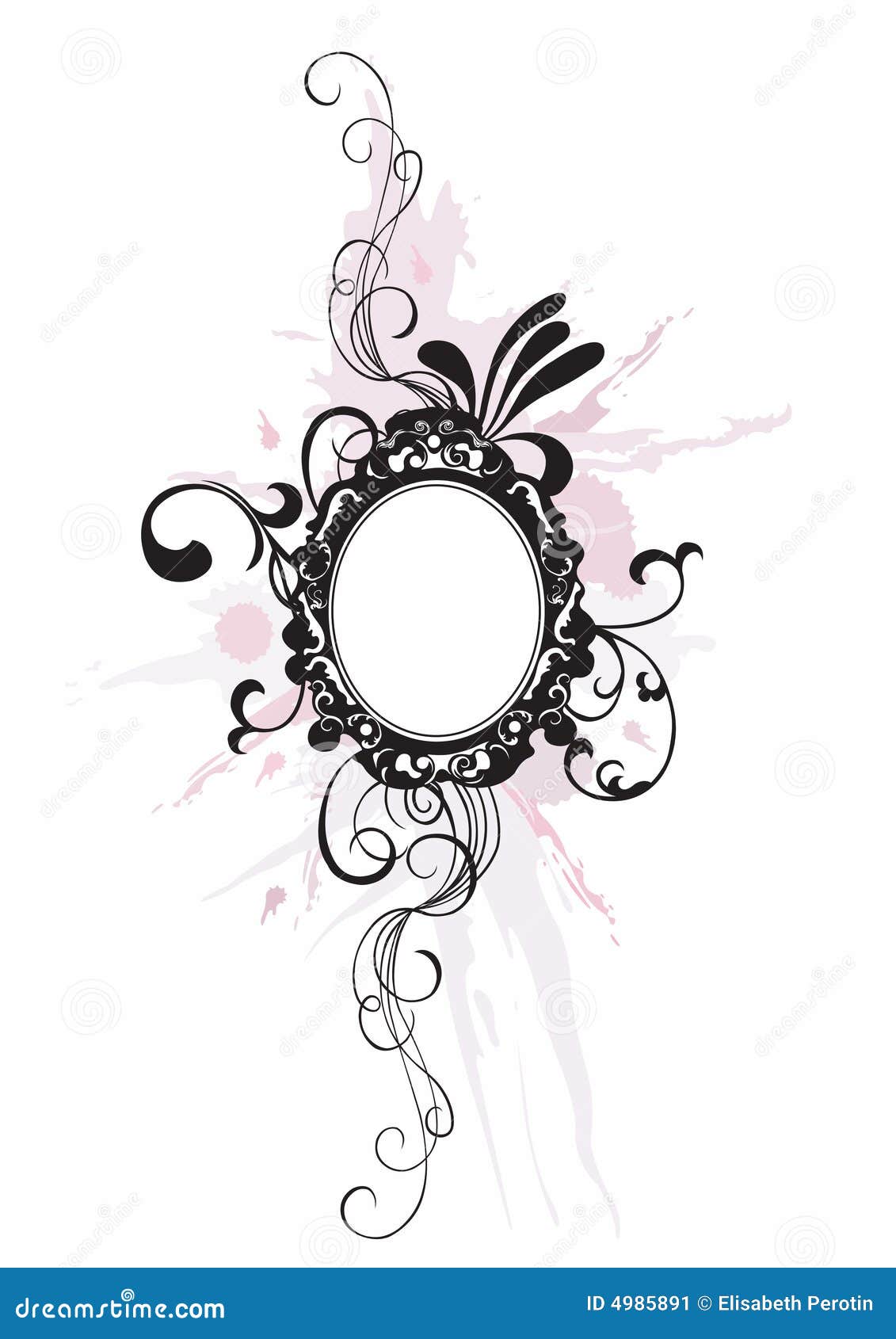 Marco retro ilustración del vector. Ilustración de decorativo - 4985891