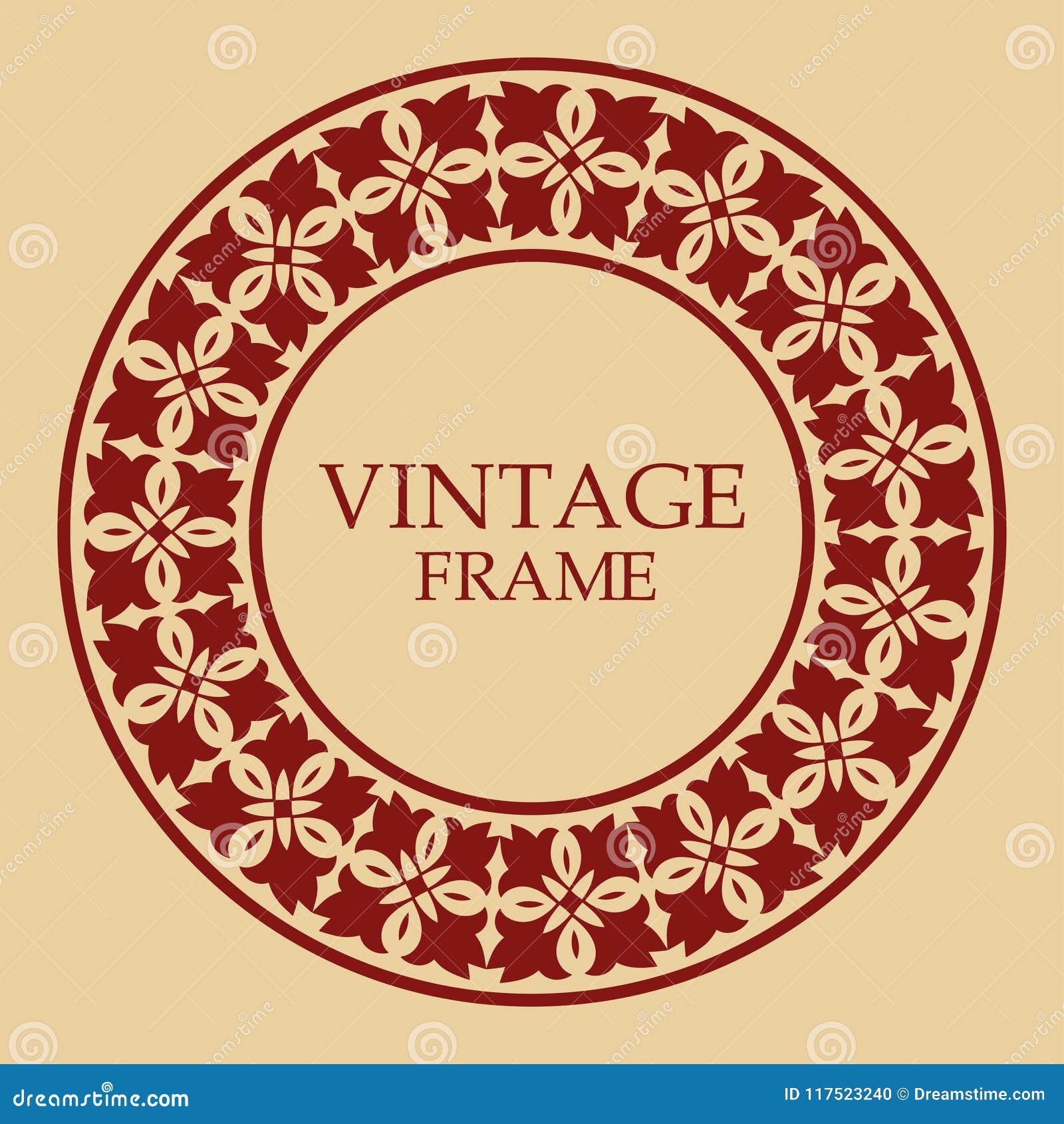 Marco retro del vintage ilustración del vector. Ilustración de modelo ...