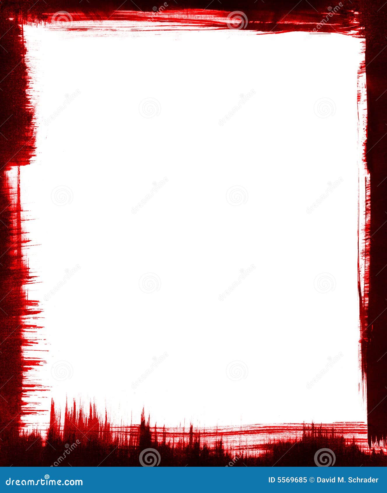 Marco rojo del cepillo stock de ilustración. Ilustración de fondo - 5569685