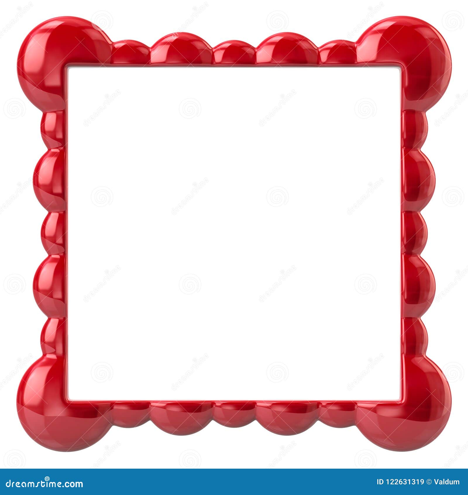 Marco rojo para pintar stock de ilustración. Ilustración de cuadro ...