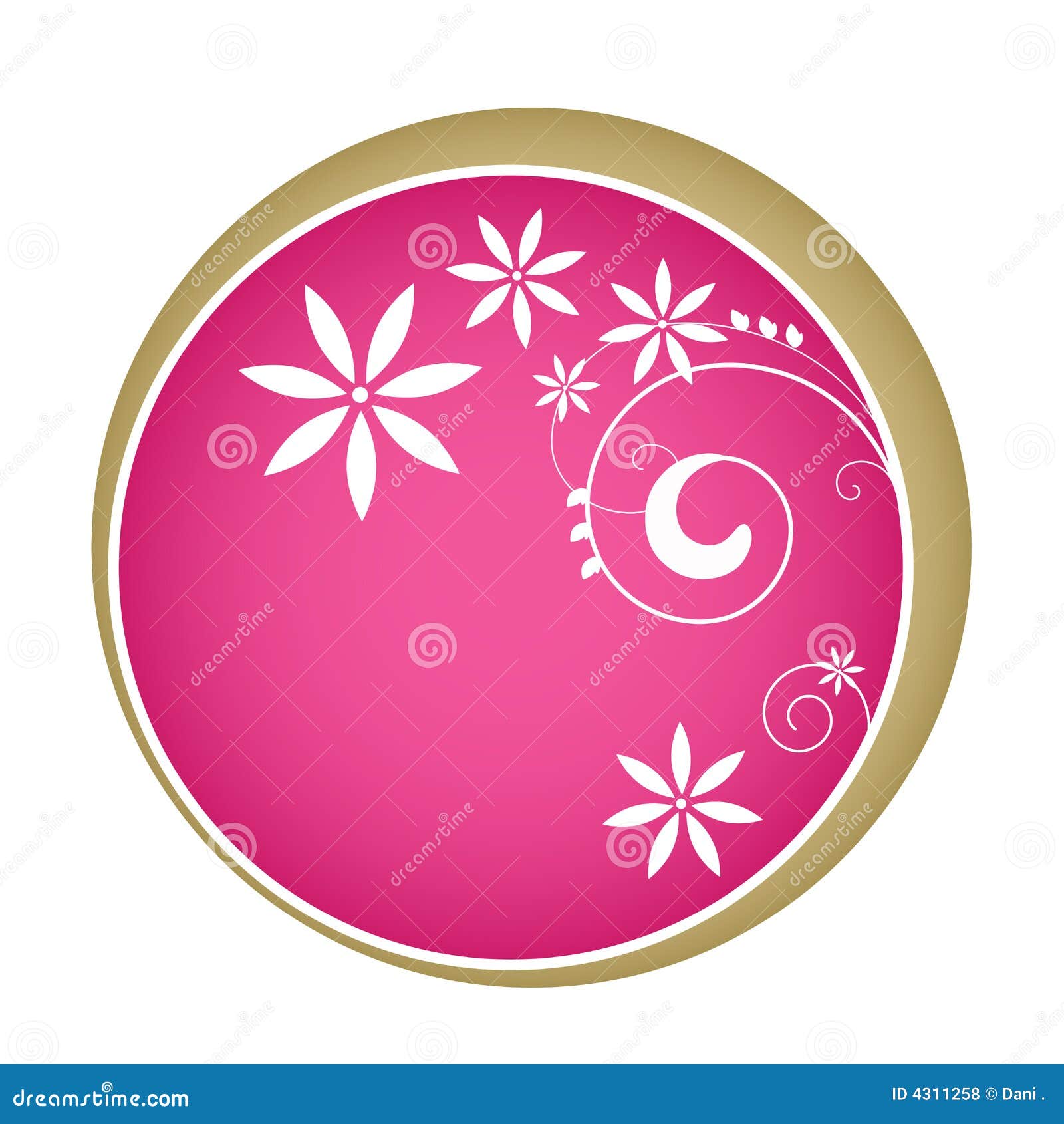 Marco rosado abstracto stock de ilustración. Ilustración de ...