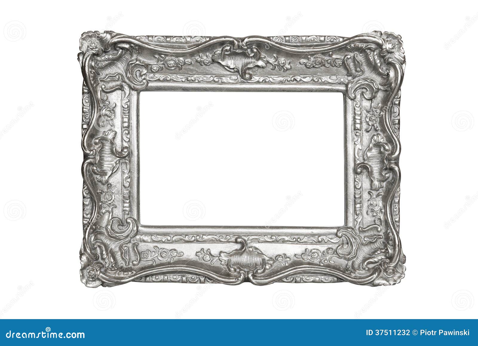 Marco tallado plata foto de archivo. Imagen de blanco - 37511232