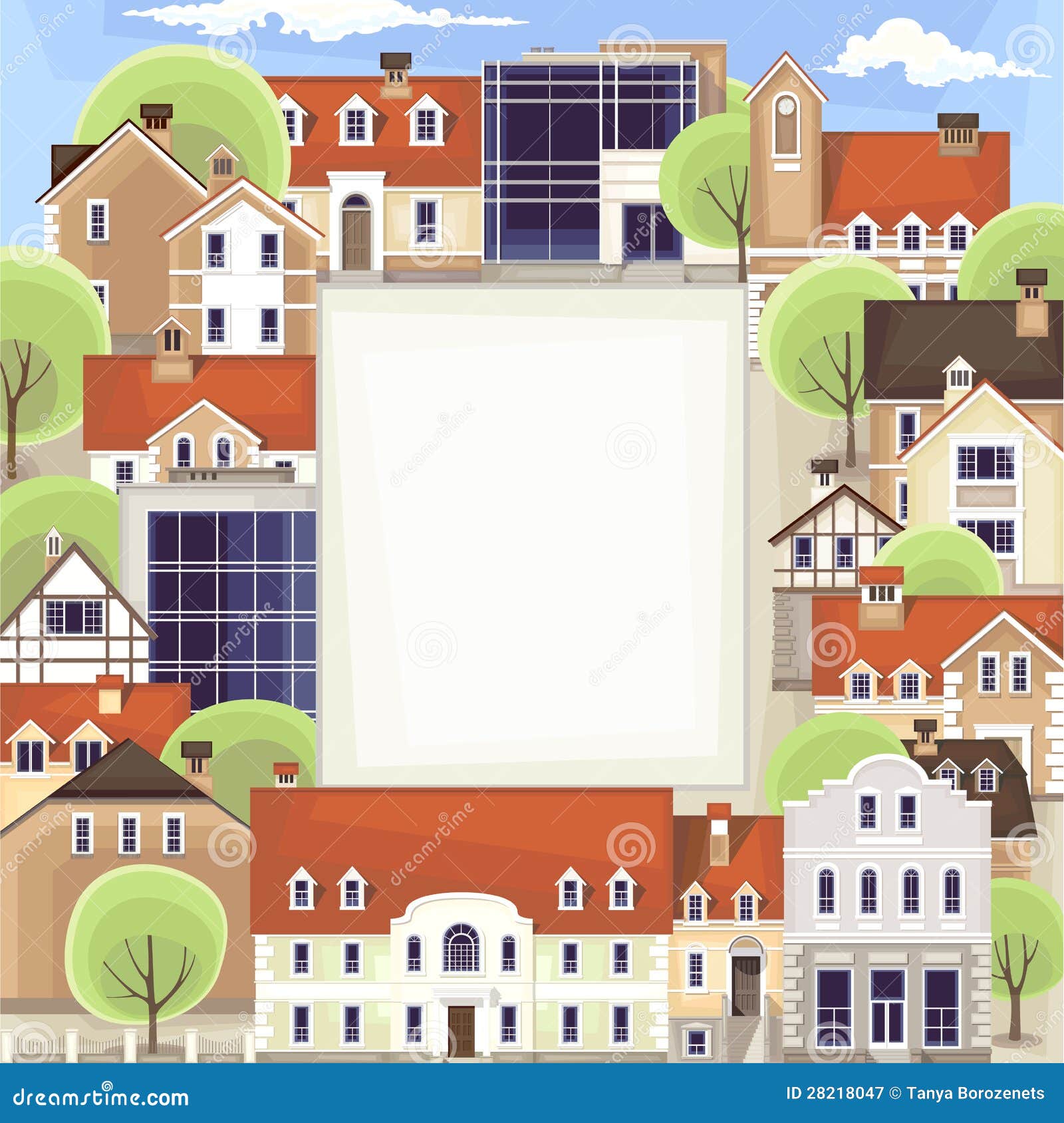 Marco Urbano, Gráfico Del Vector Ilustración del Vector - Ilustración ...