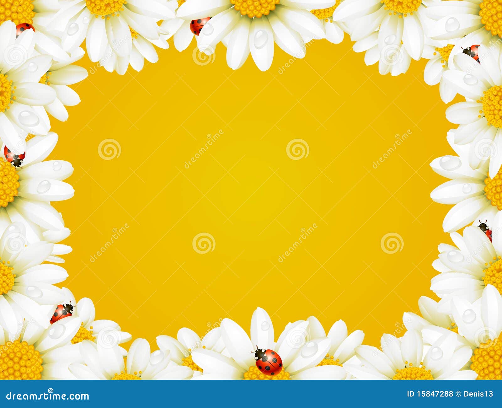 Marco Y Ladybugs De La Manzanilla Ilustración del Vector - Ilustración ...