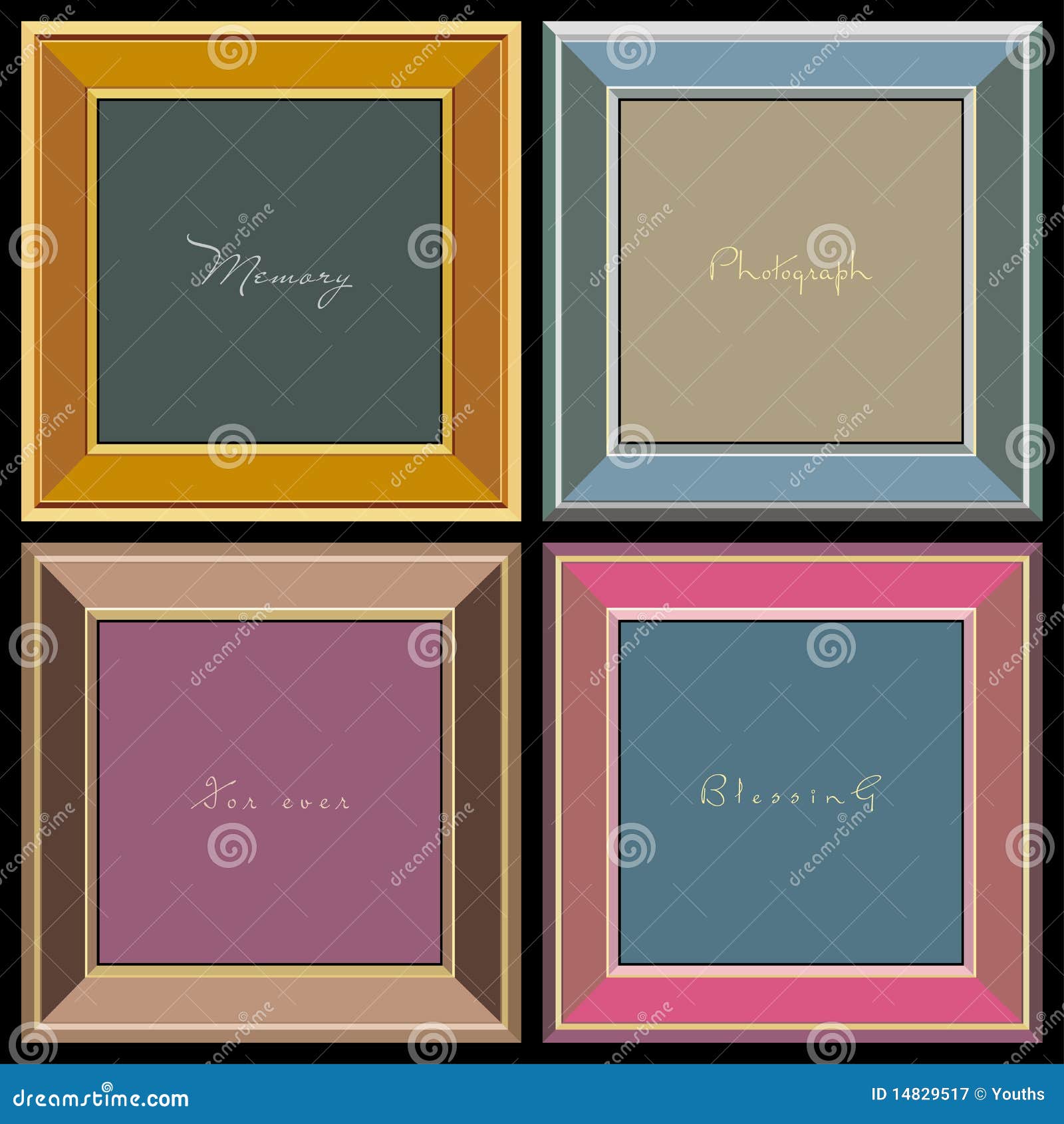 Marcos De La Foto Del Vector (vector) Ilustración del Vector ...
