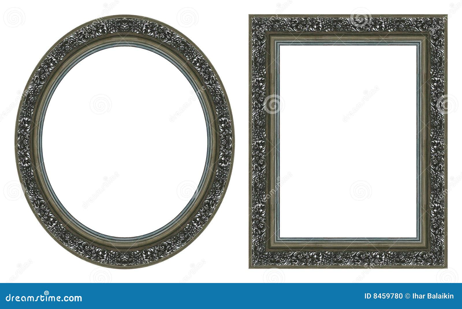 Marcos de plata foto de archivo. Imagen de textura, blanco - 8459780