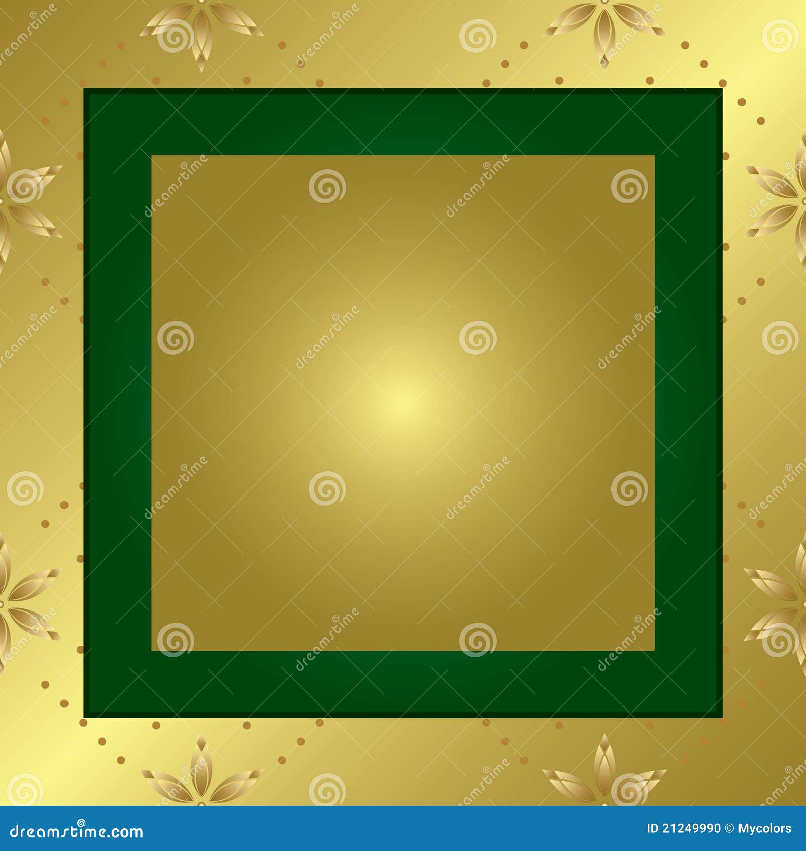 Marcos decorativos de oro ilustración del vector. Ilustración de ...