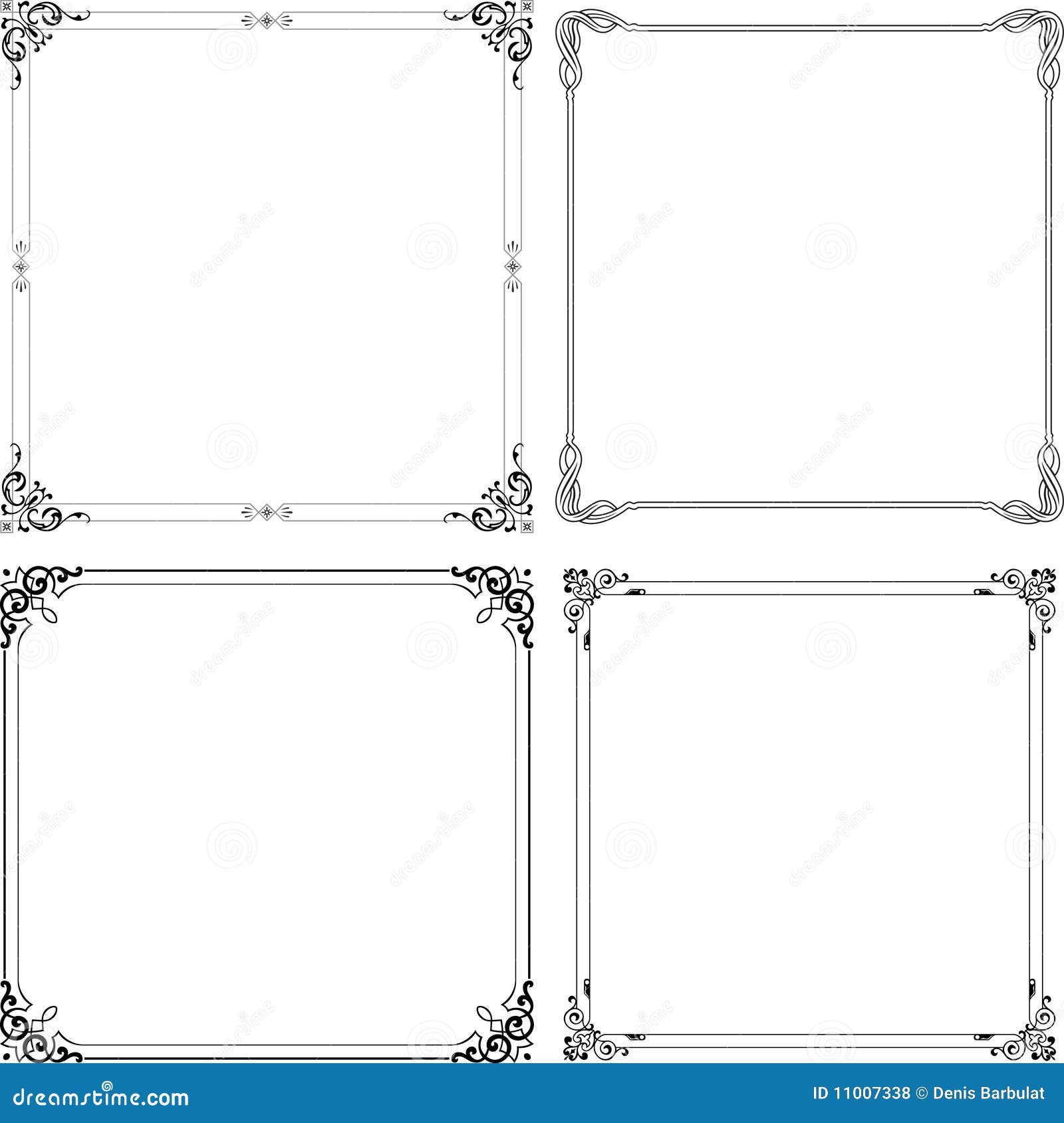 Marcos del vector stock de ilustración. Ilustración de natalia - 11007338