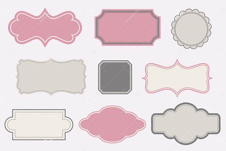 Marcos del vector ilustración del vector. Ilustración de marco - 45685284