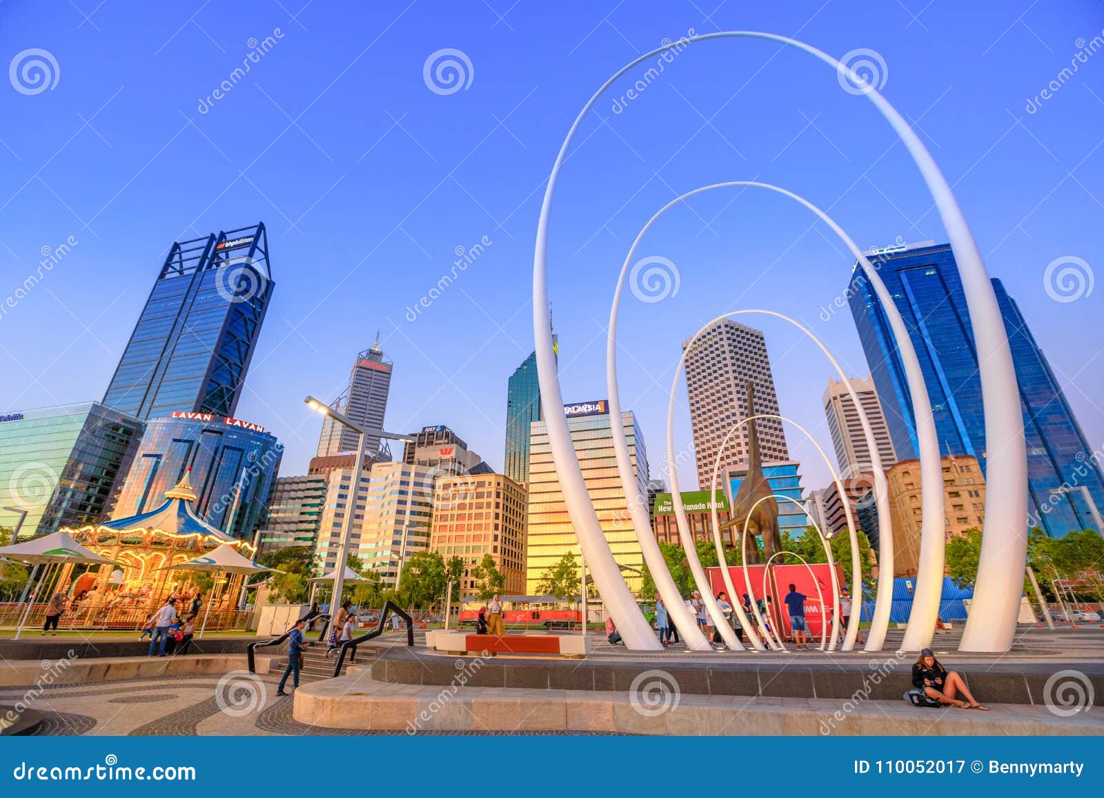 Marcos famosos de Perth fotografia editorial. Imagem de turismo - 110052017