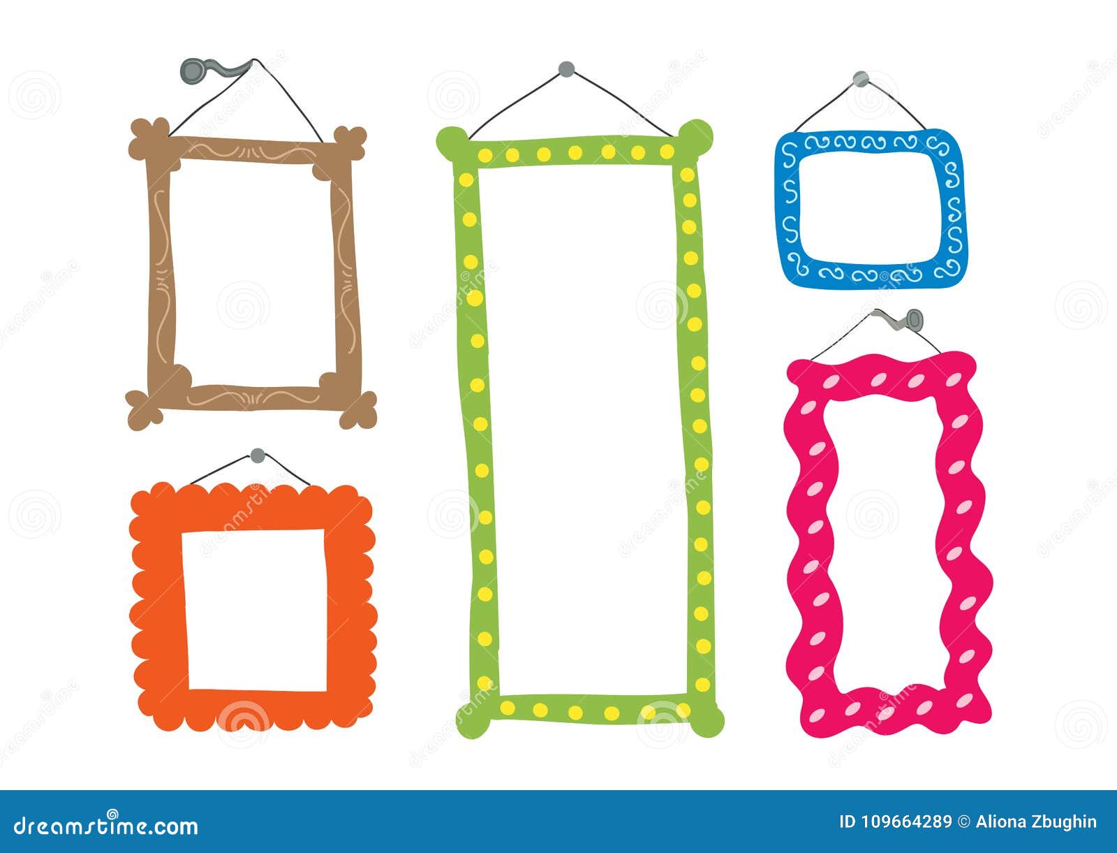 Marcos lindos stock de ilustración. Ilustración de aislado - 109664289