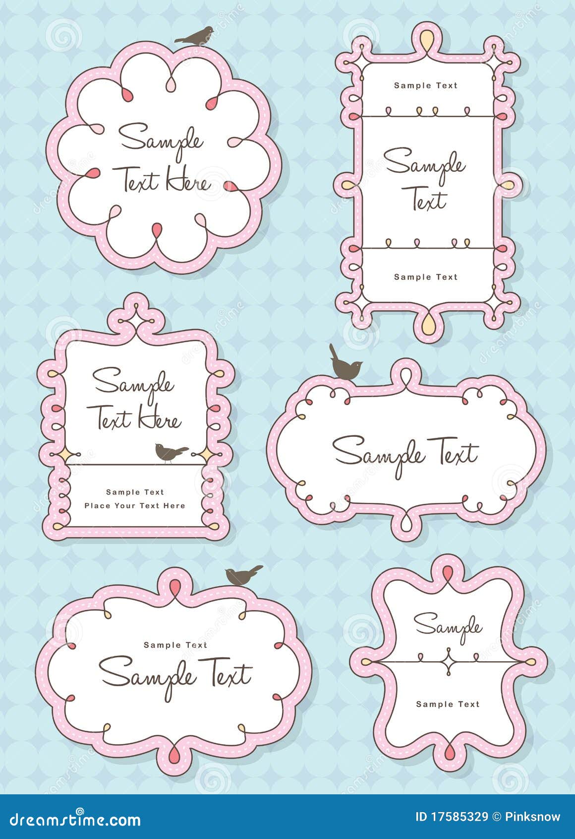 Marcos lindos ilustración del vector. Ilustración de romance - 17585329