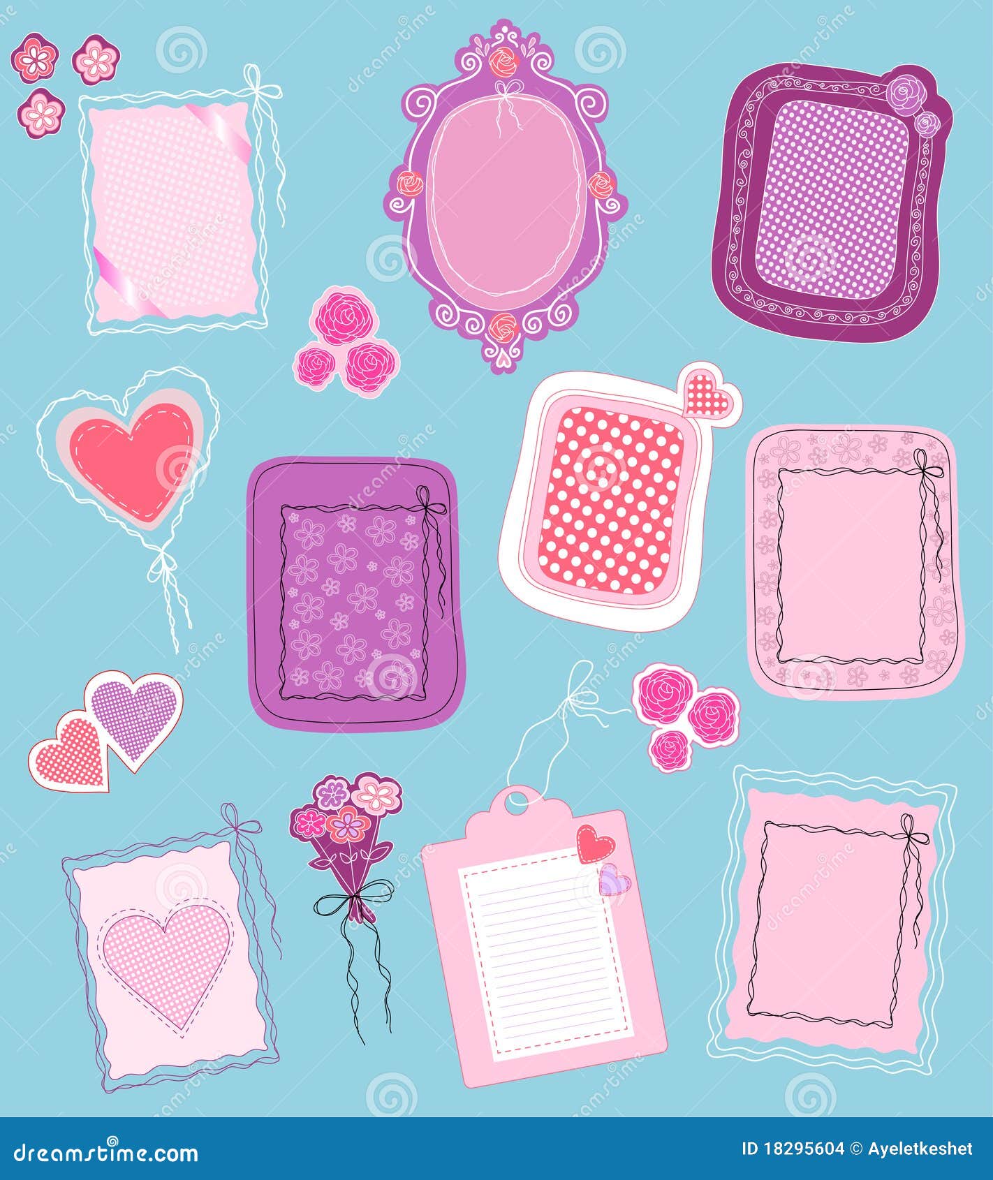 Marcos lindos ilustración del vector. Ilustración de marcos - 18295604