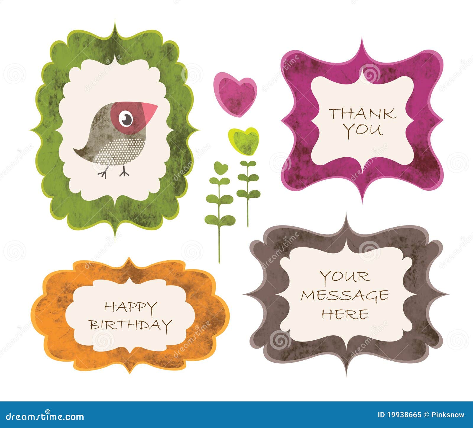 Marcos lindos ilustración del vector. Ilustración de tarjeta - 19938665