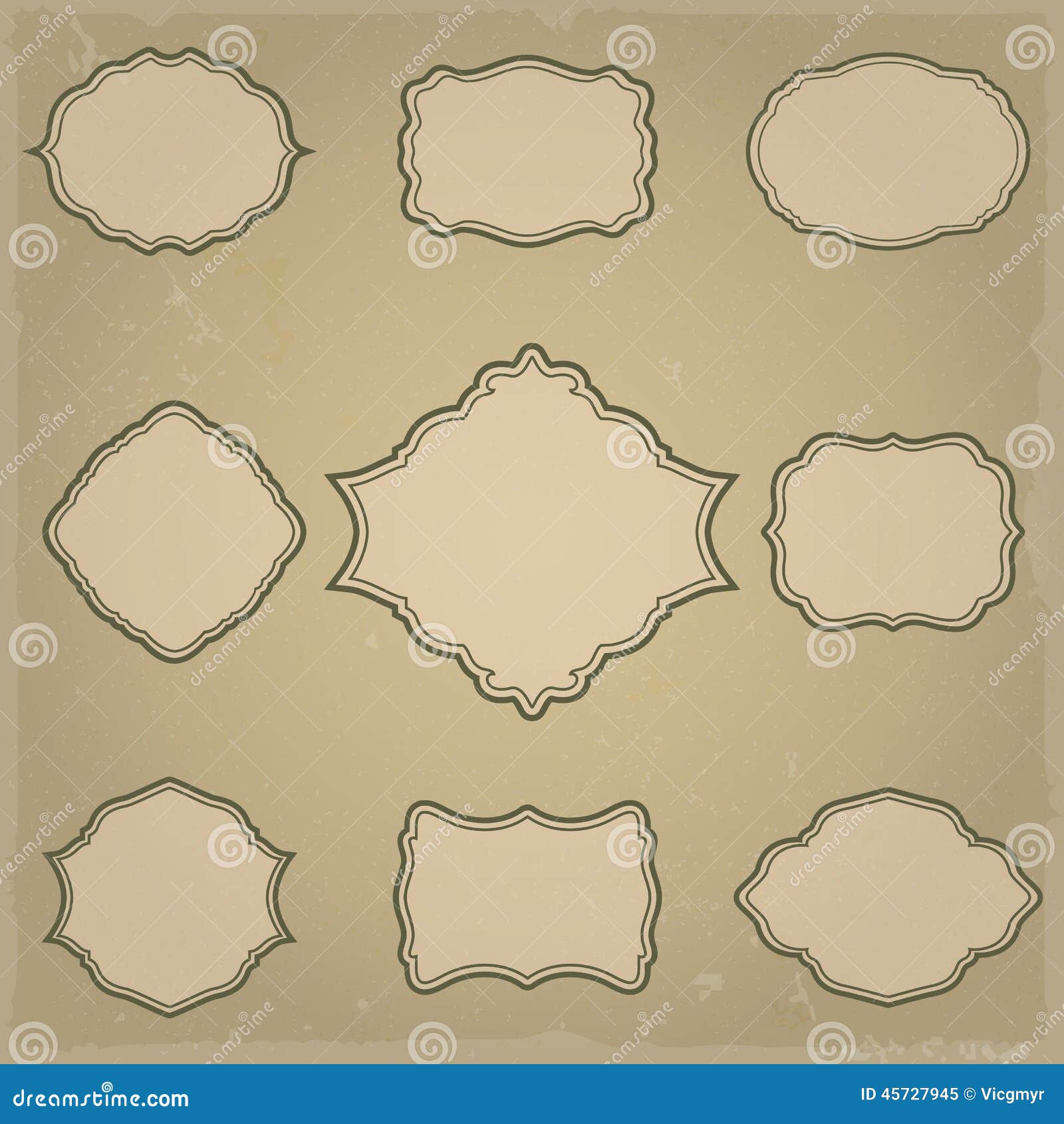 Marcos retros ilustración del vector. Ilustración de bandera - 45727945