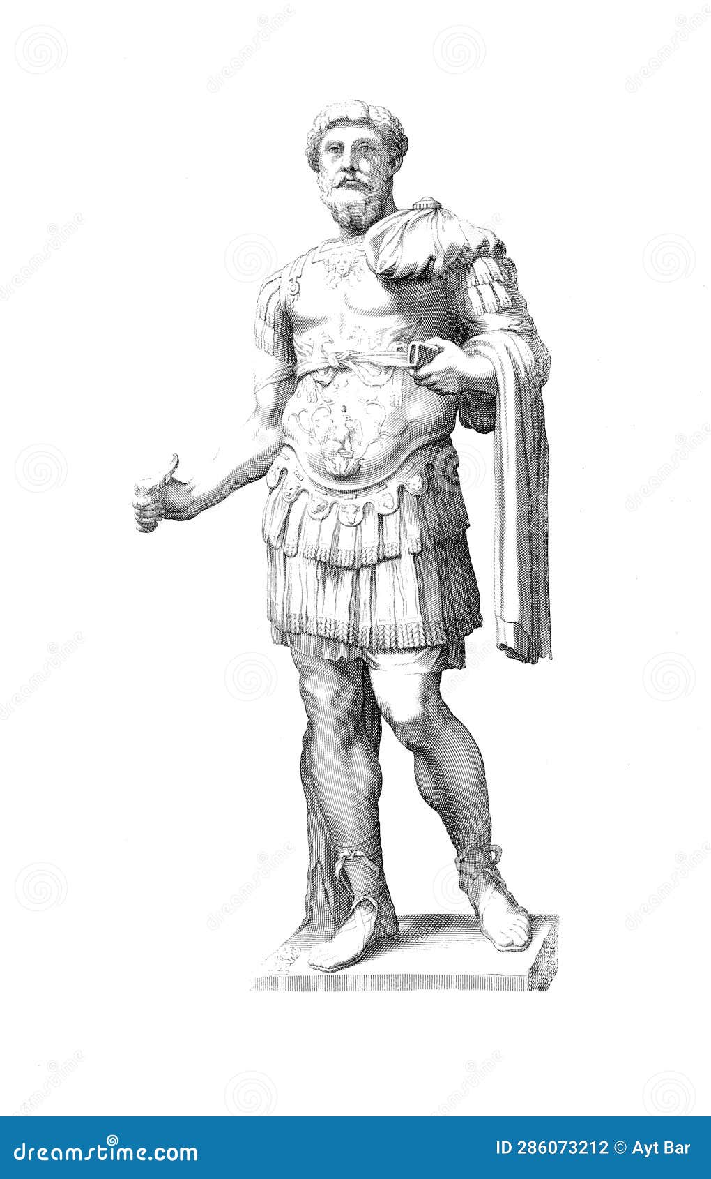 Statue Of Of Marcus Aurelius. Vector Drawing | CartoonDealer.com #55479563