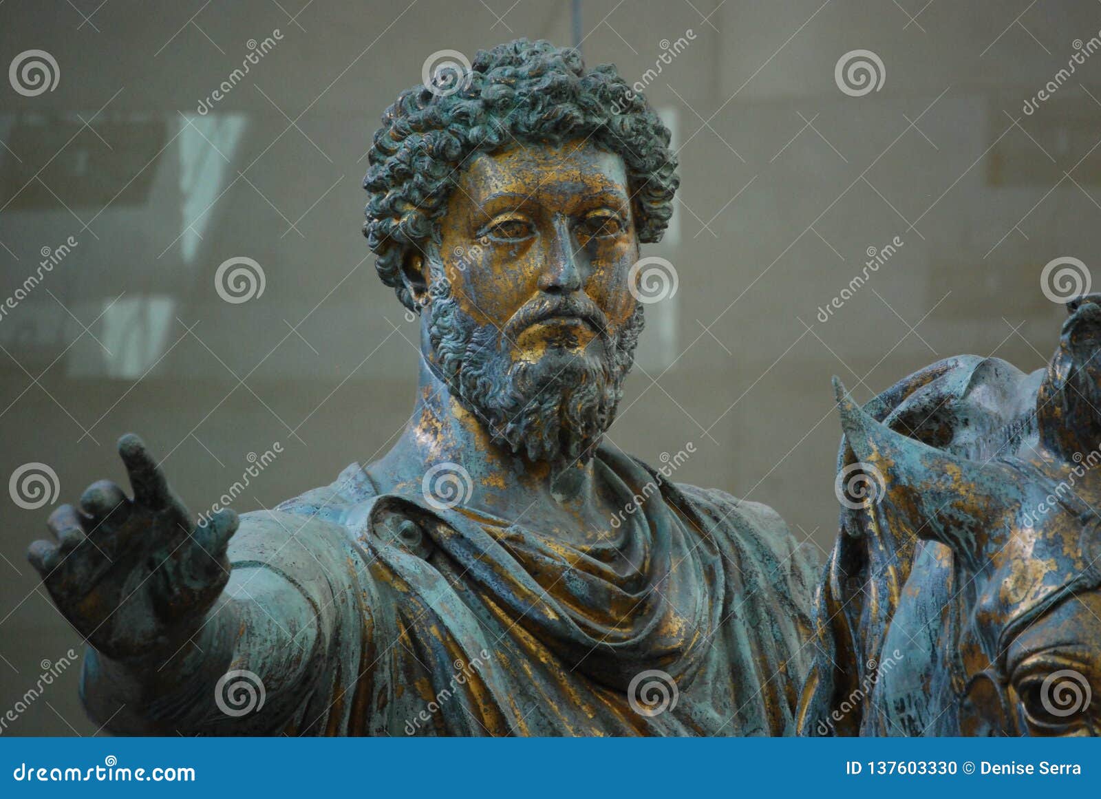 Marcus Aurelius Statue, Capitolini Museum, Rome Editorial Image - Image ...