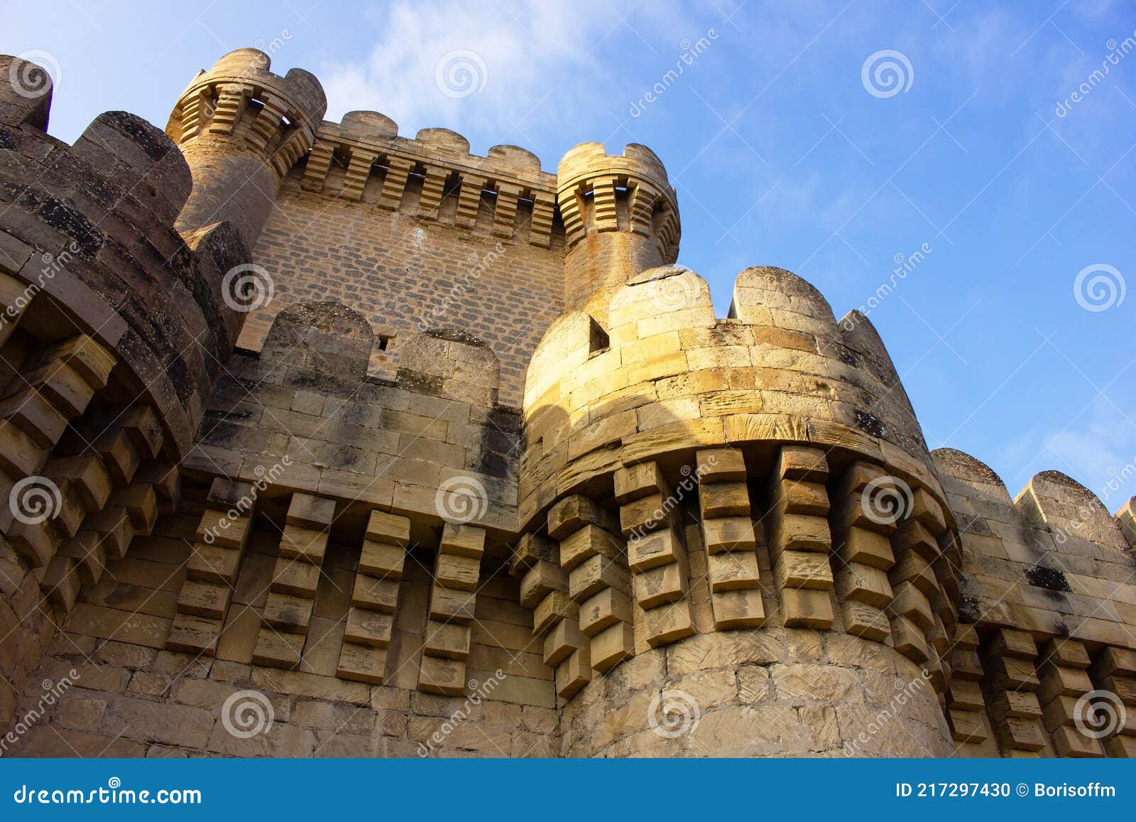 Mardakan Quadrangular Fortress Stock Photo - Image of stone, castle ...