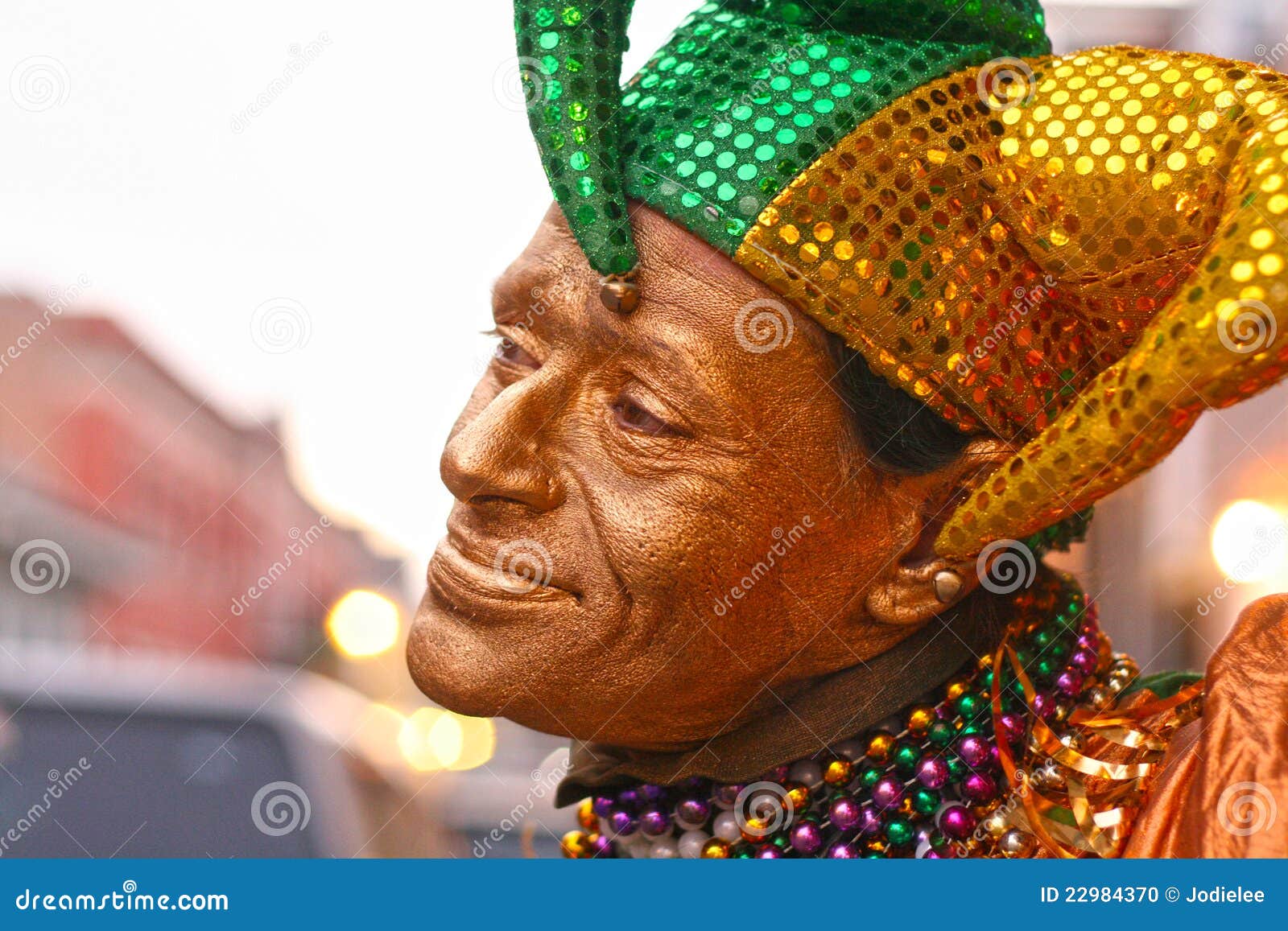 Mardi Gras Jester Clown in New Orleans Editorial Image - Image of neon ...