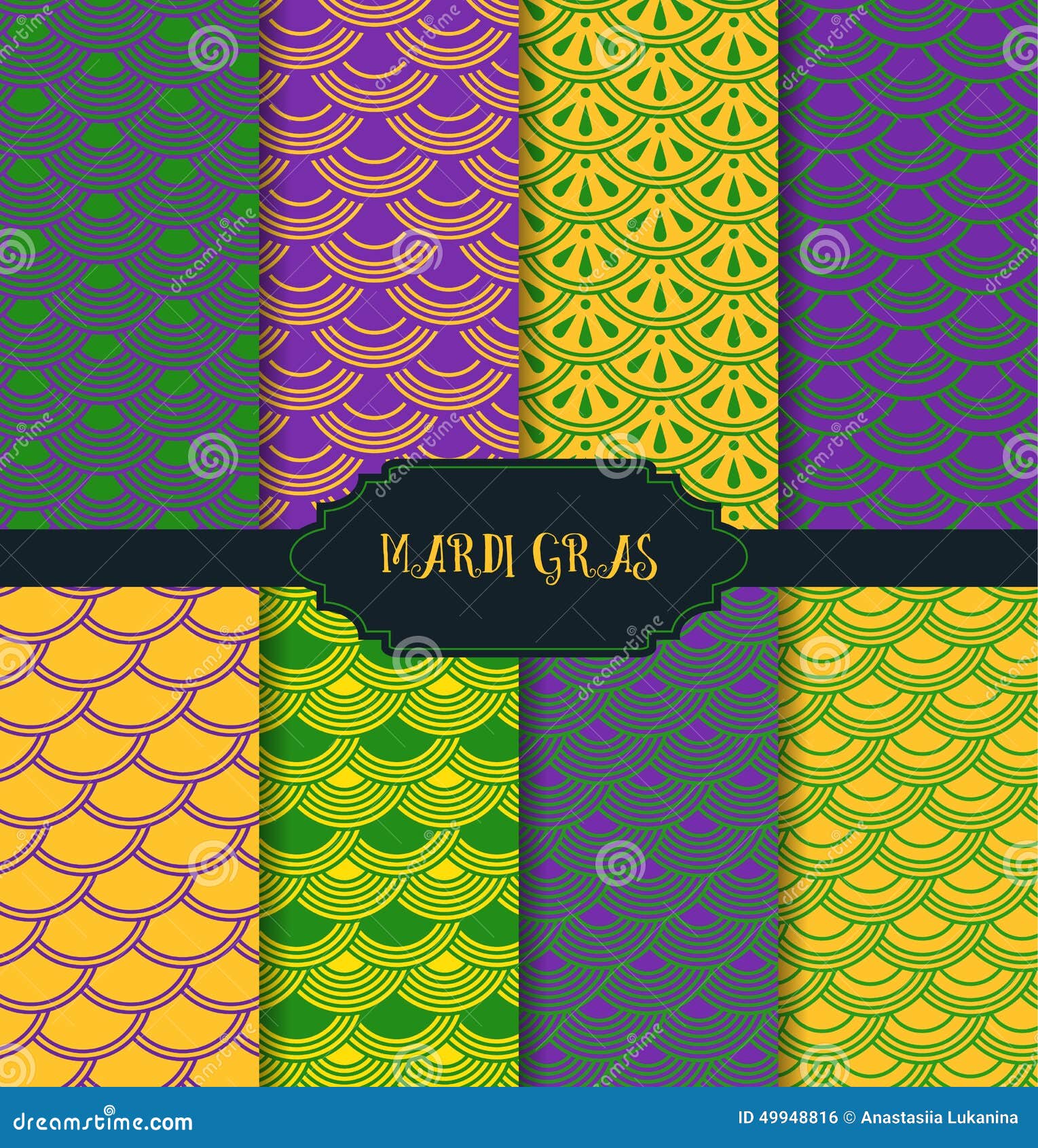 Mardi Gras Pattern Backgrounds Stock Vector - Illustration of festival ...