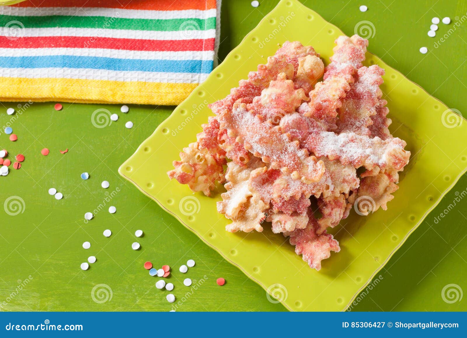 Mardi Grass Snack stock image. Image of snack, fried - 85306427