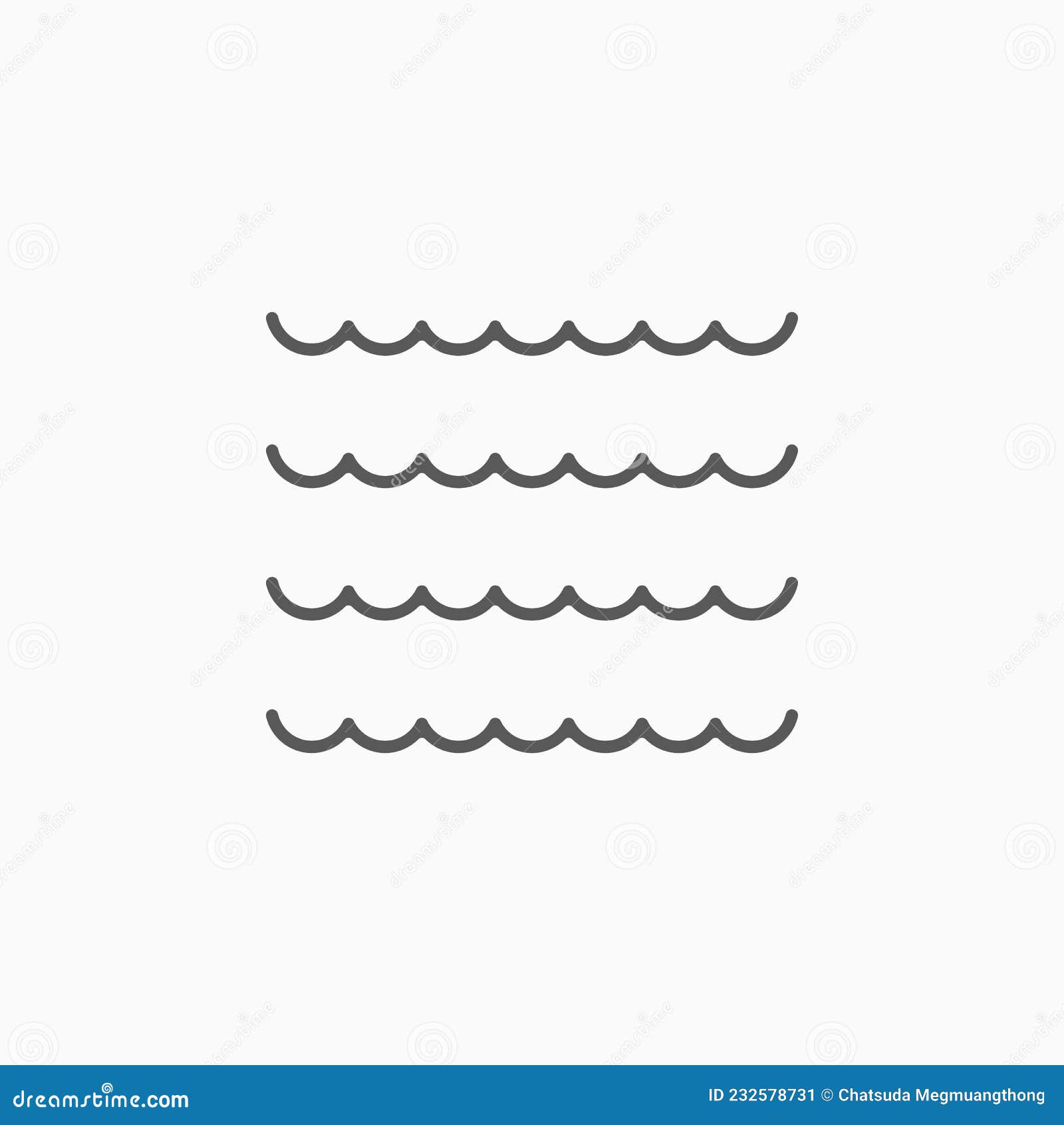 Marea icono agua marina ilustración del vector. Ilustración de fluir ...