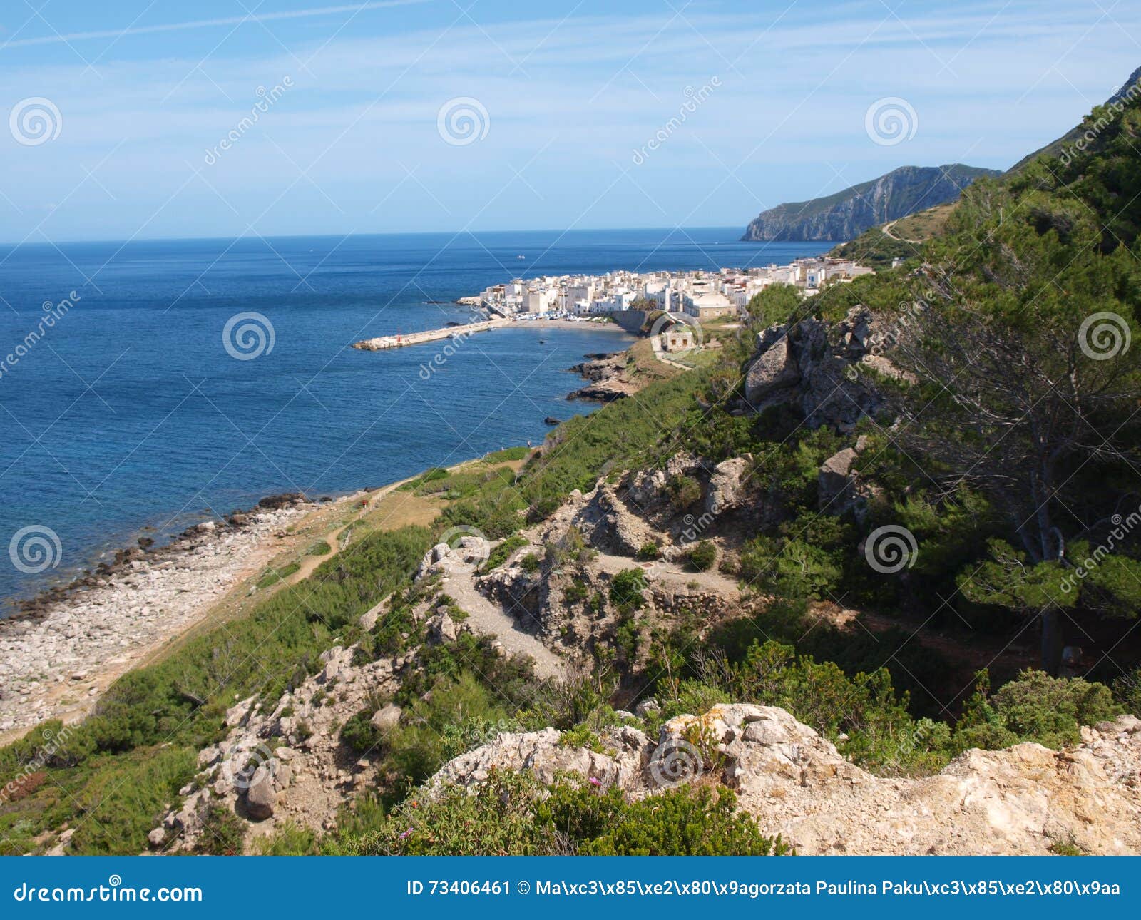 Marettimo, Sicily, Italy stock image. Image of hiera - 73406461