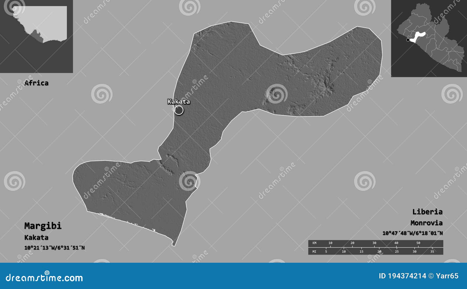 Margibi, County of Liberia,. Previews. Bilevel Stock Illustration ...