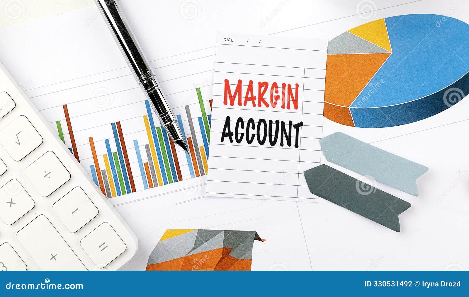 MARGIN ACCOUNT Text on Note Paper on Chart Background Stock Photo ...