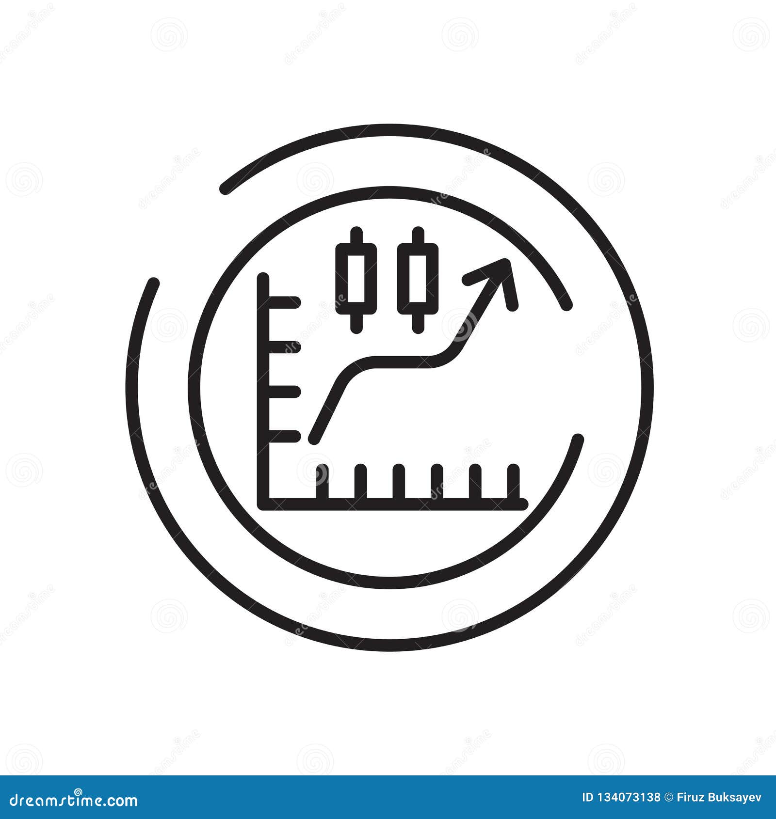 Margin Icon. Trendy Modern Flat Linear Vector Margin Icon On White ...