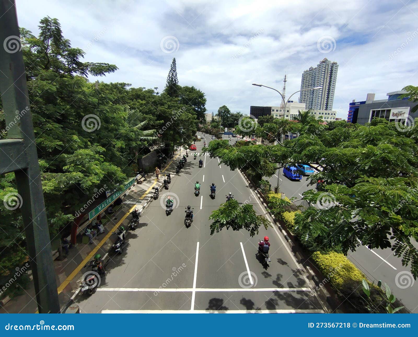 Margonda Raya Street in Depok, West Java Editorial Stock Photo - Image ...