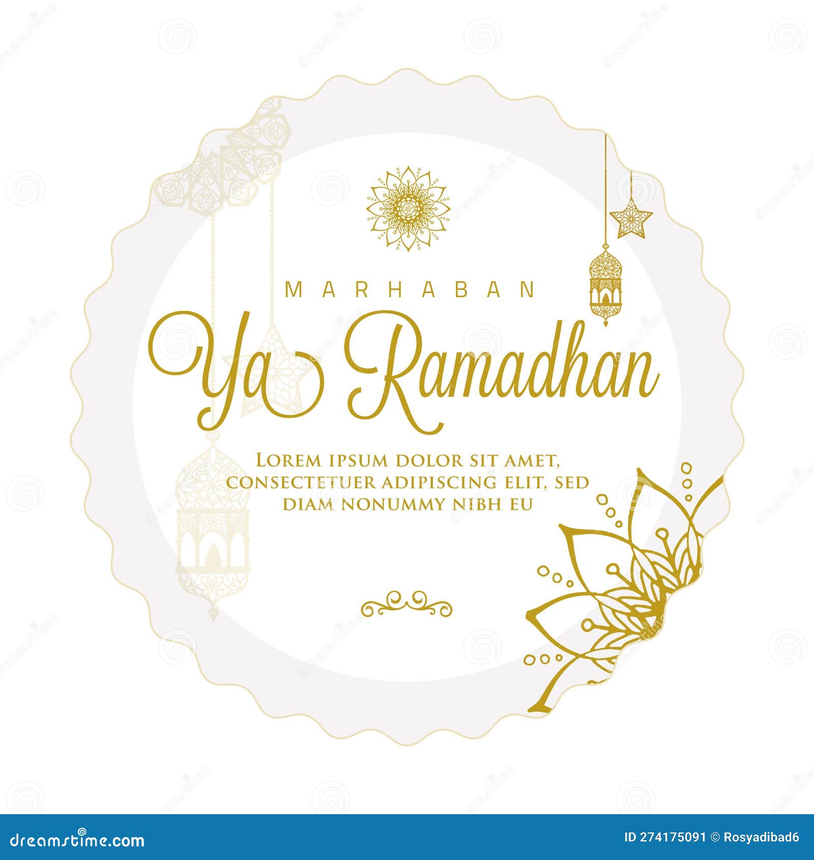 Marhaban Ya Ramadhan 2023 stock image. Illustration of logo - 274175091