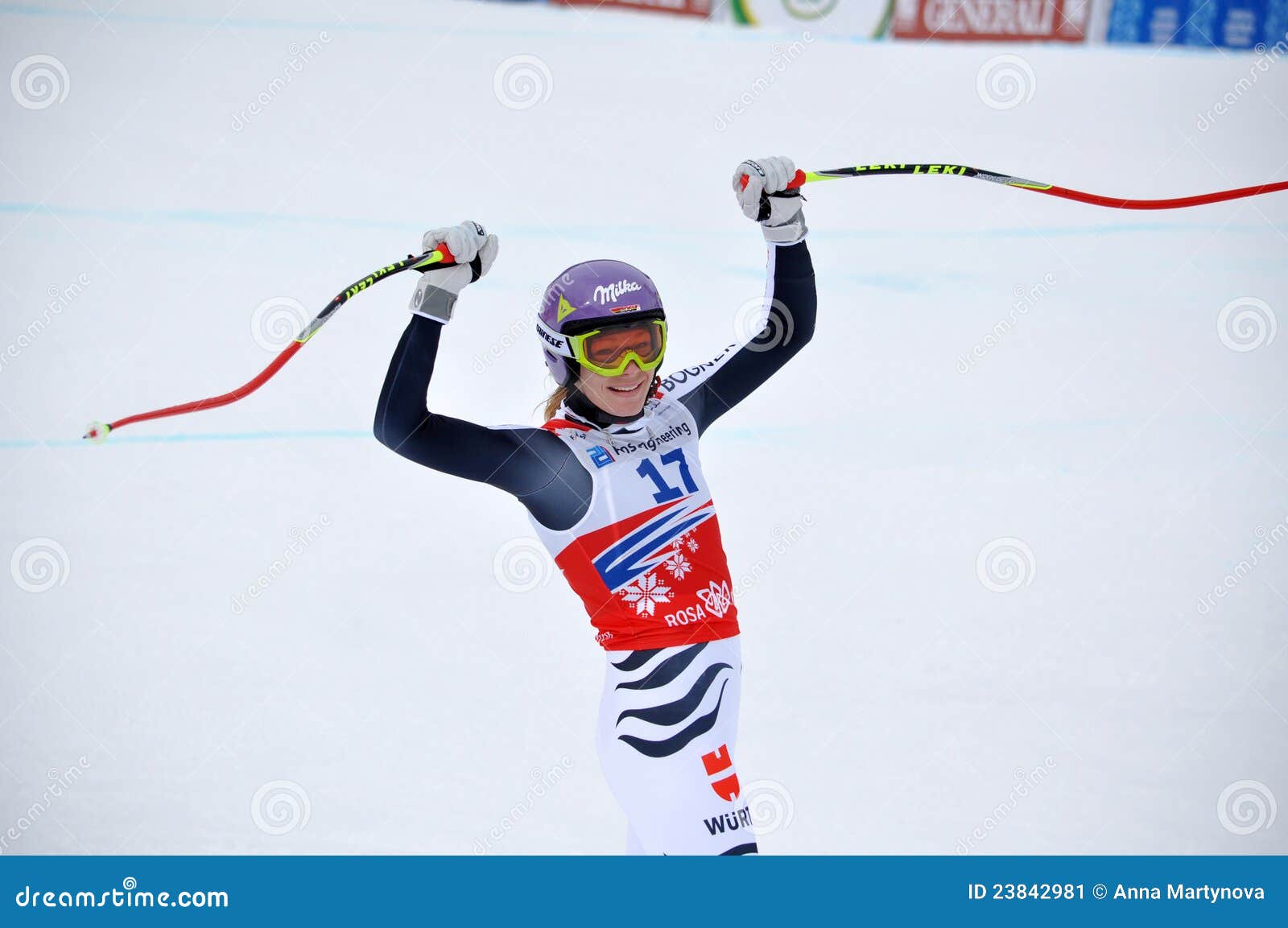 Maria Hoefl-Riesch Triumph in Sochi Editorial Photo - Image of olympic ...