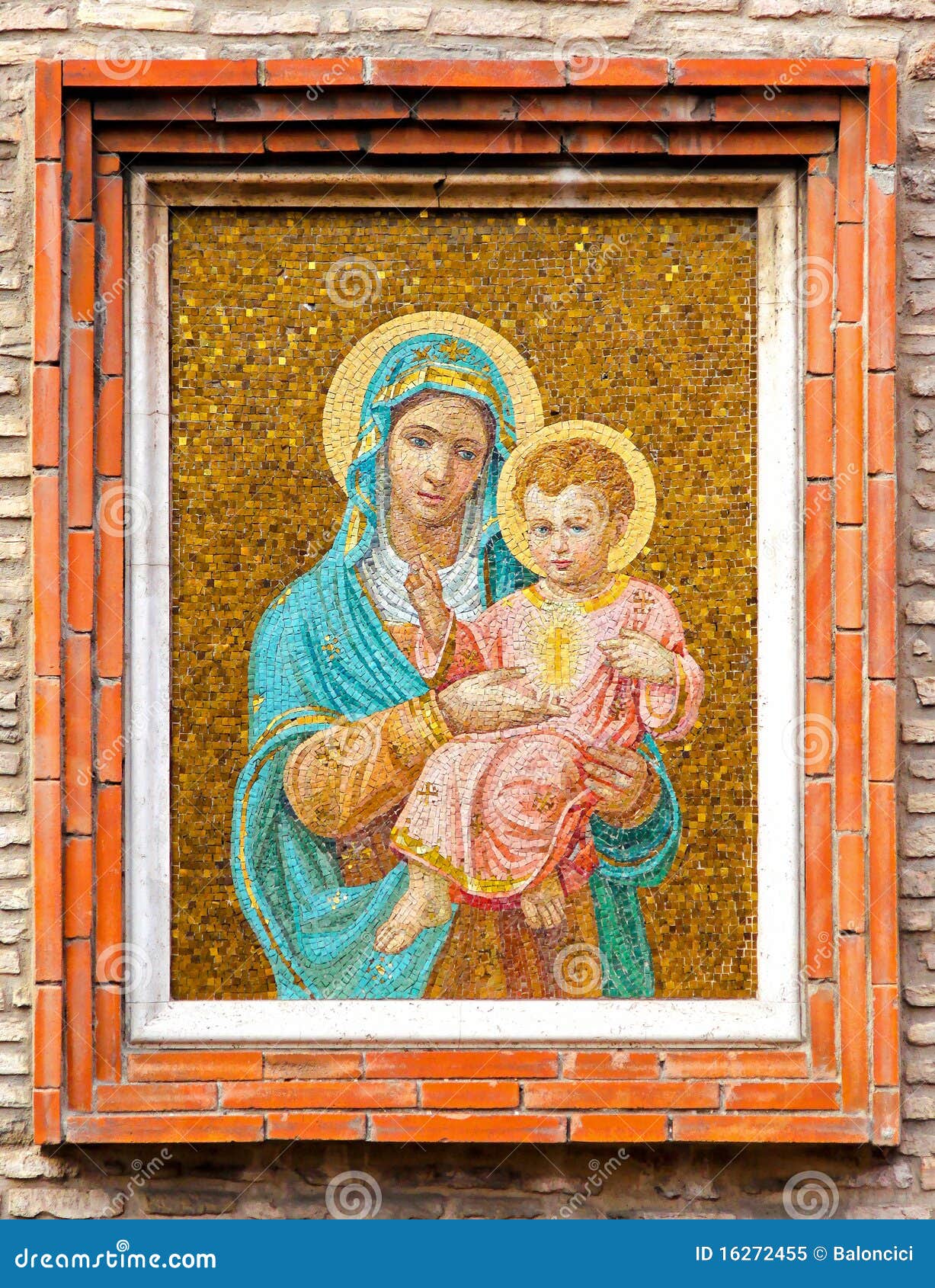 Maria icon stock image. Image of religious, jesus, italy - 16272455