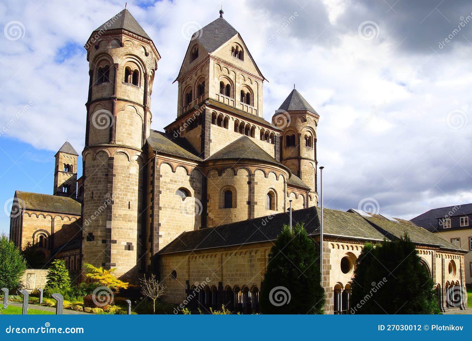 Maria Laach Abbey. stock photo. Image of building, fort - 27030012
