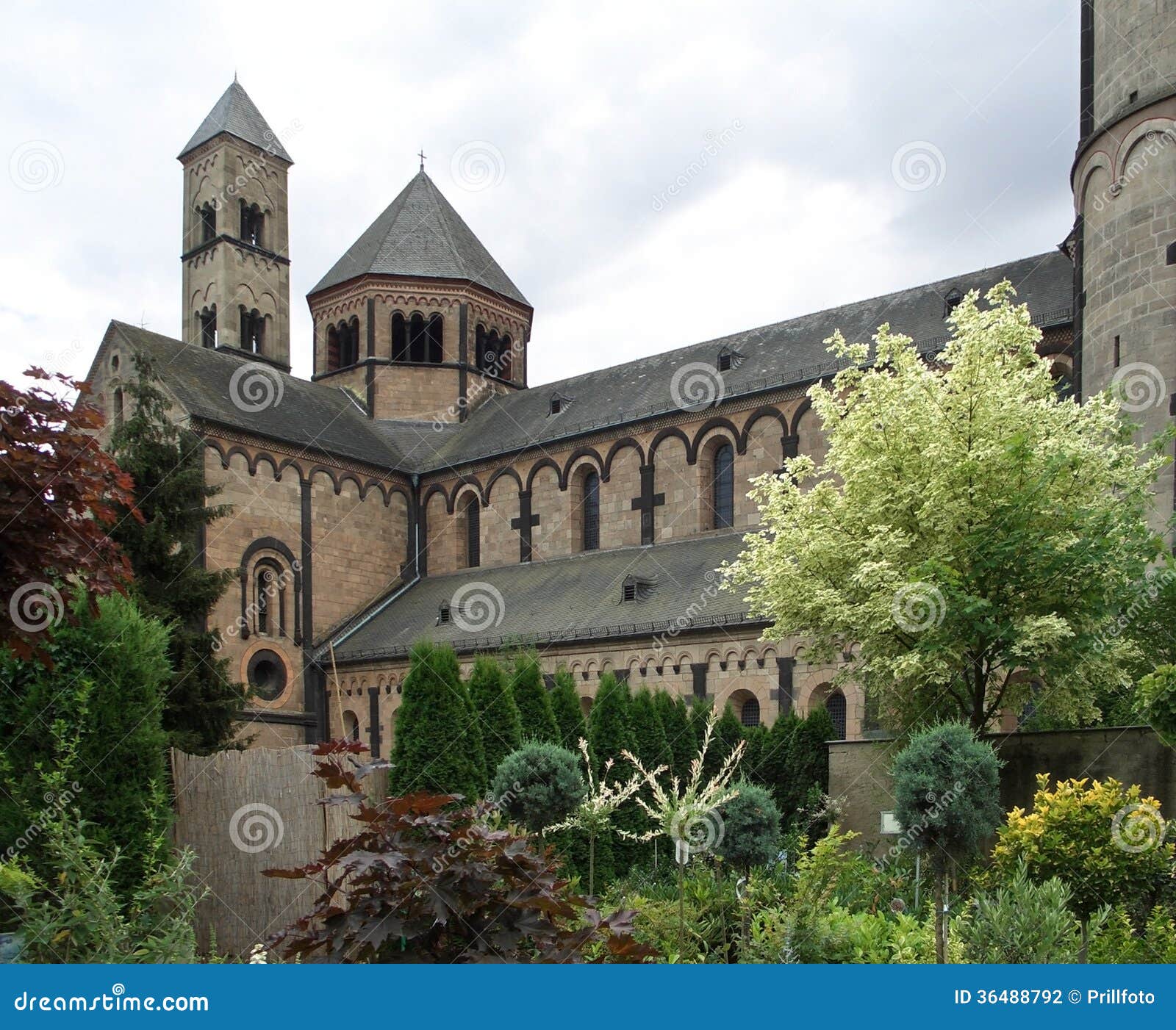 Maria Laach Abbey photo stock. Image du architecture - 36488792
