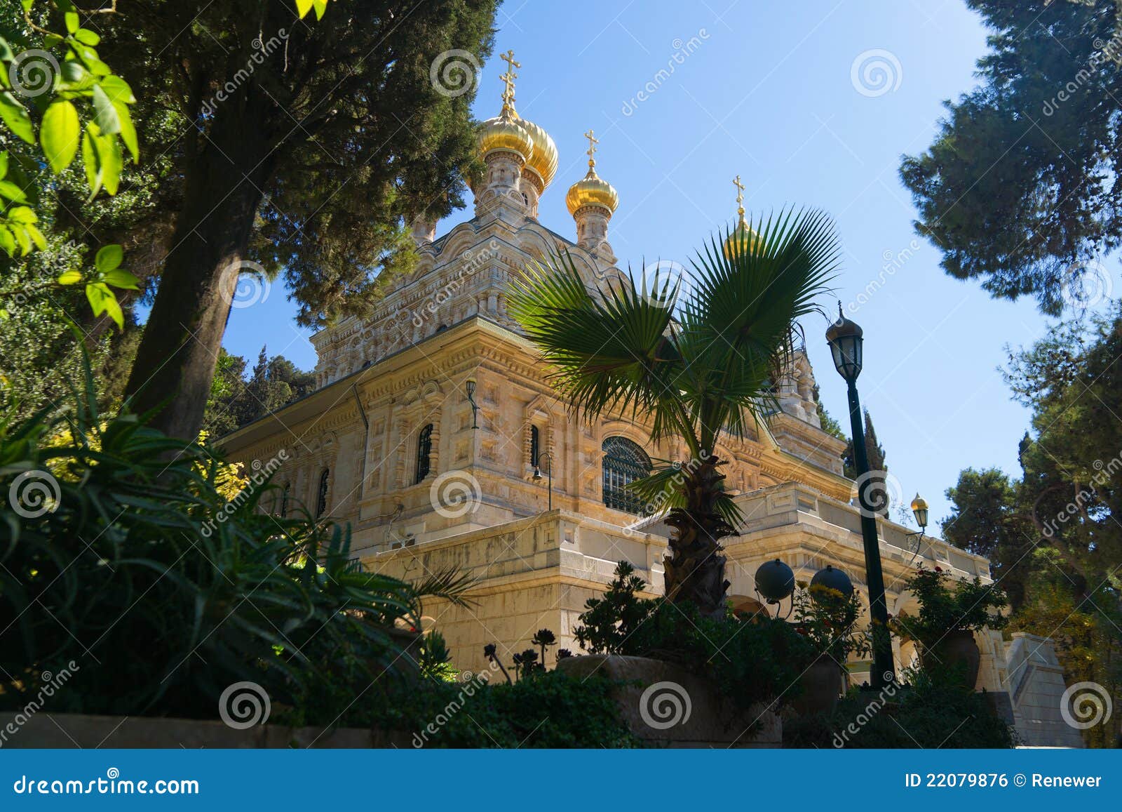 Maria Magdalena Orthodox Monastery in Jerusalem Stock Photo - Image of ...