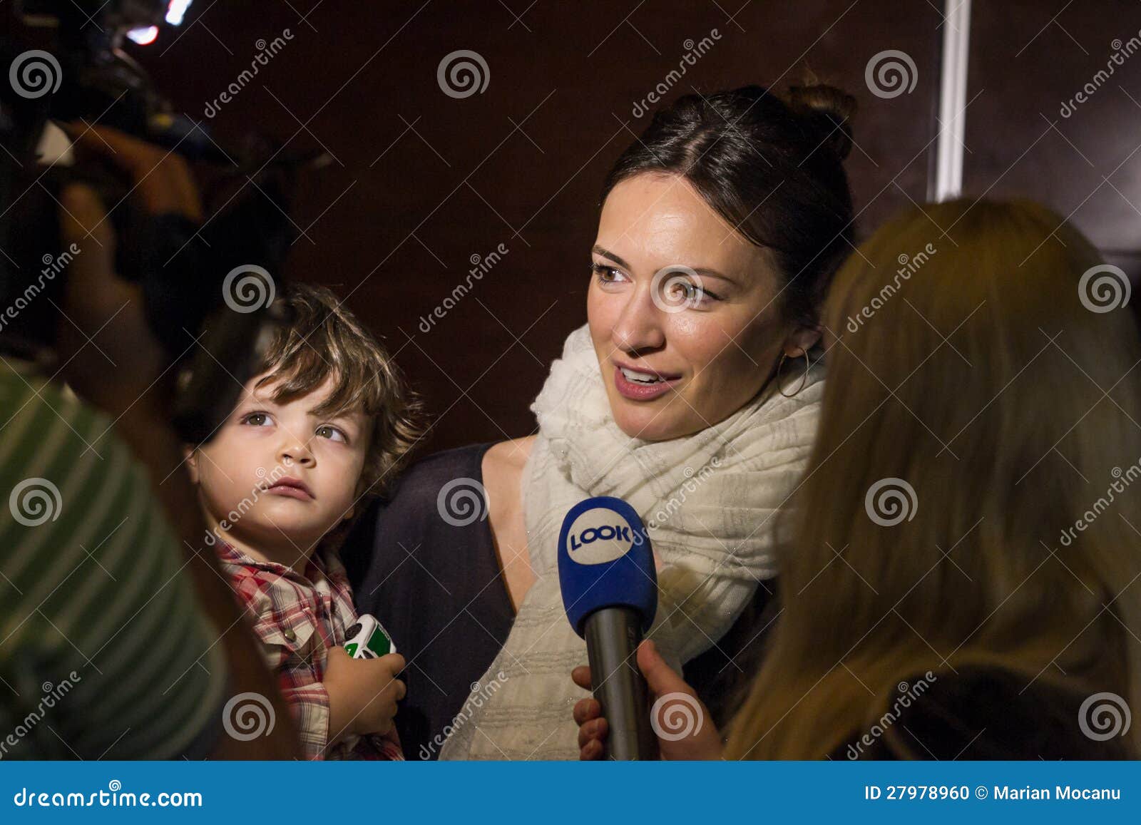 Maria Marinescu with Her Son Editorial Image - Image of interview ...